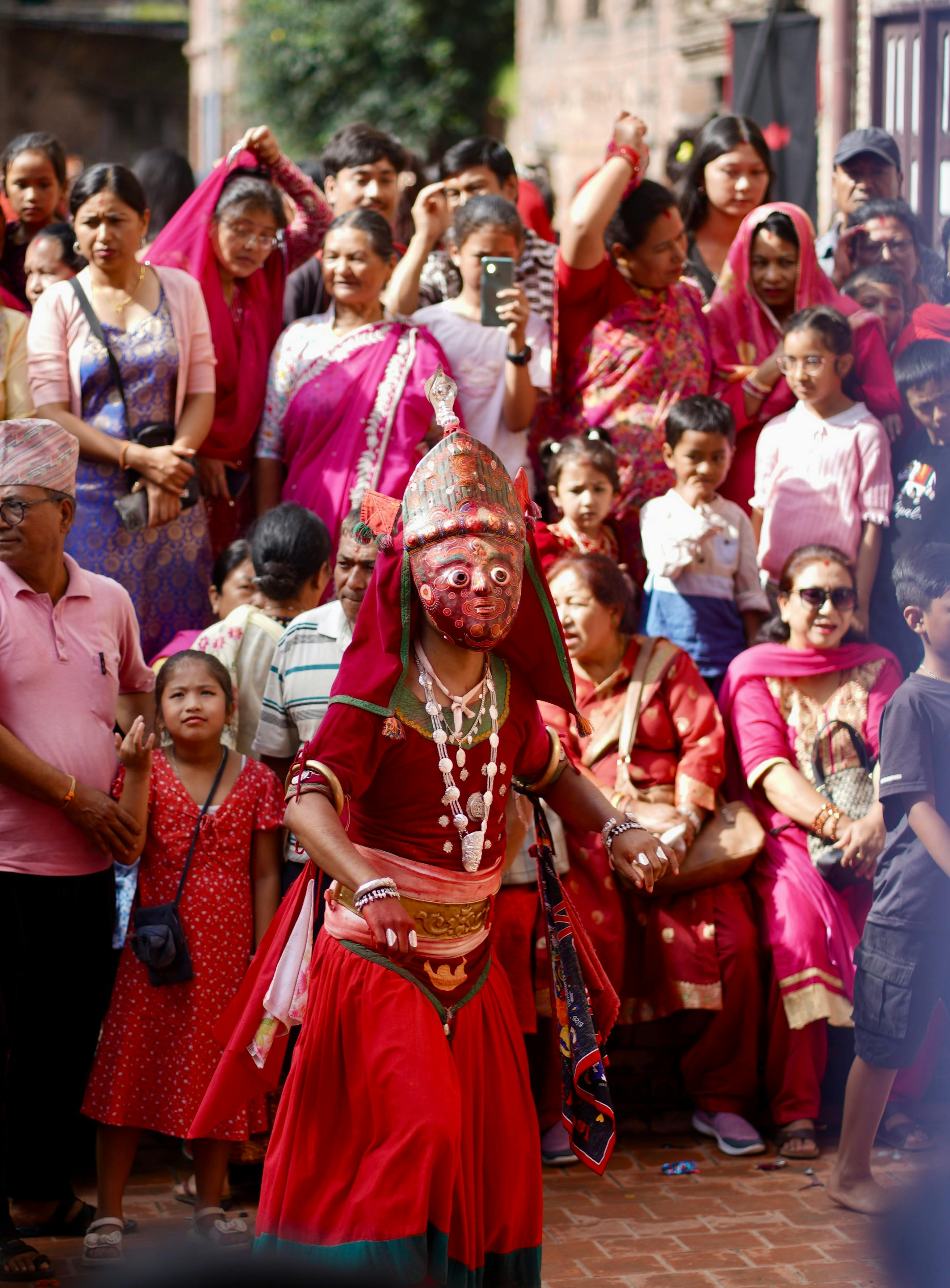 Colorful Nil Barahi Dance in Nepal Festival · Free Stock Photo