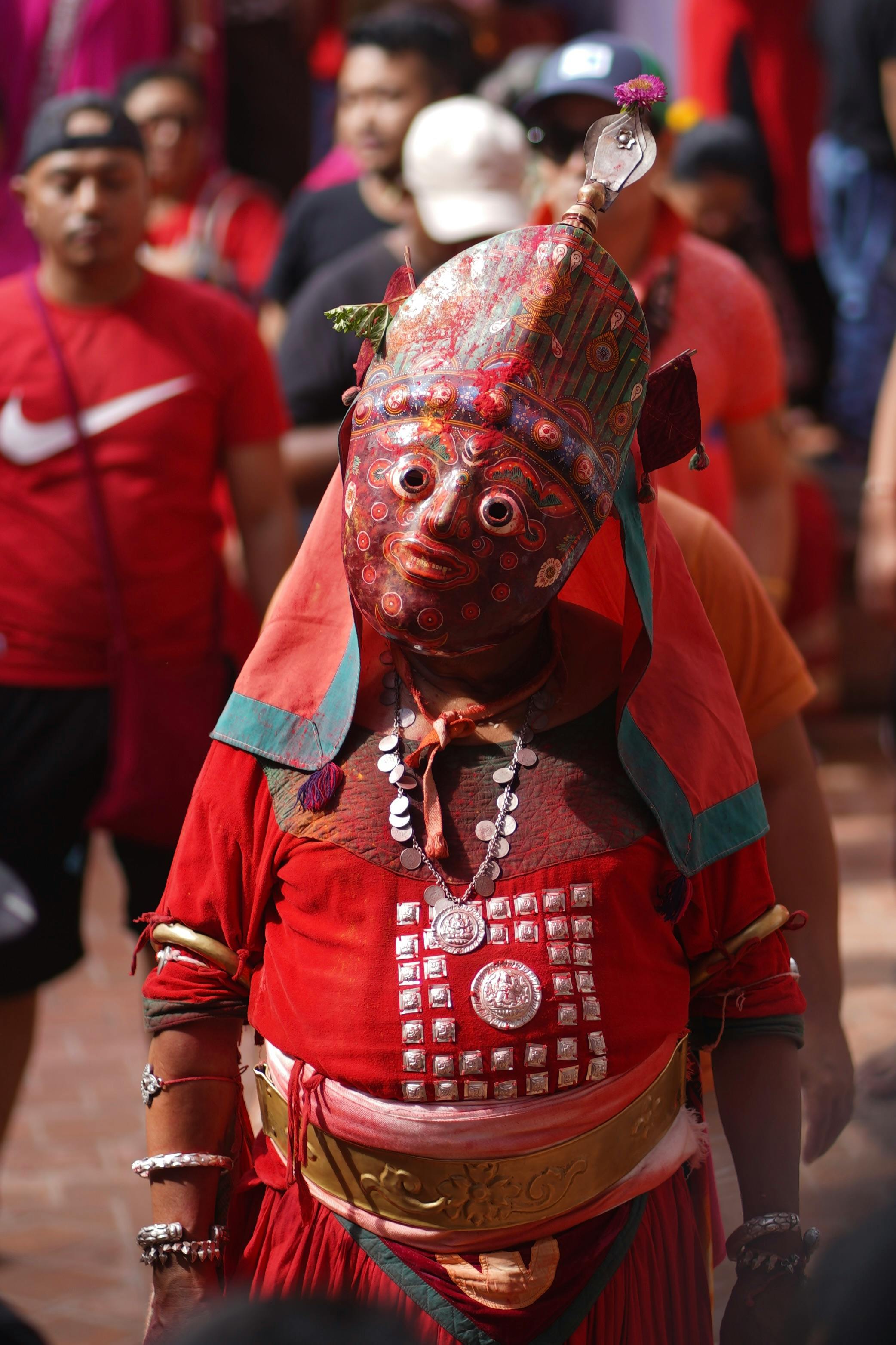 Traditional Masked Dance Ritual in Nepal · Free Stock Photo