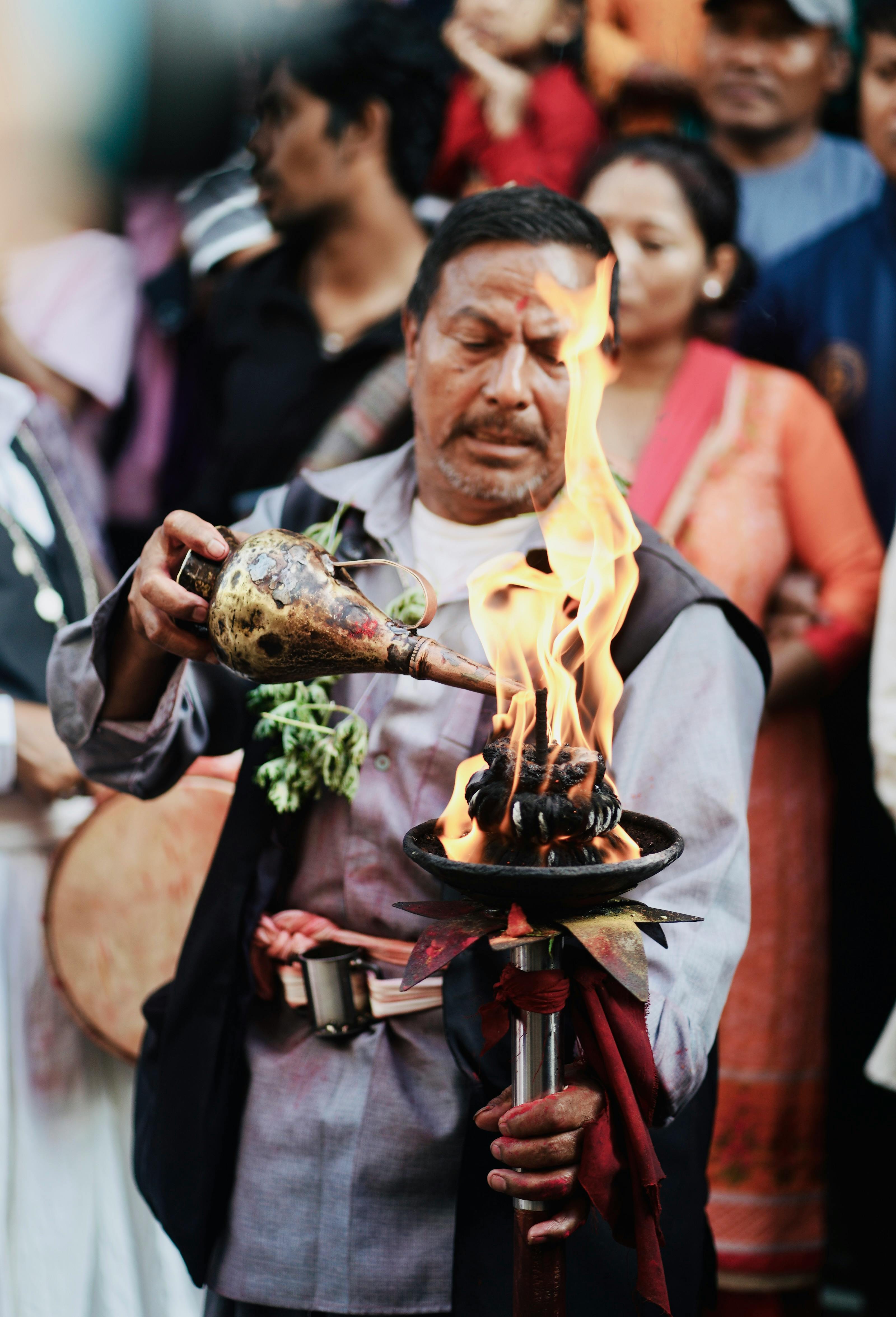 Traditional Nil Barahi Dance Festival in Nepal · Free Stock Photo