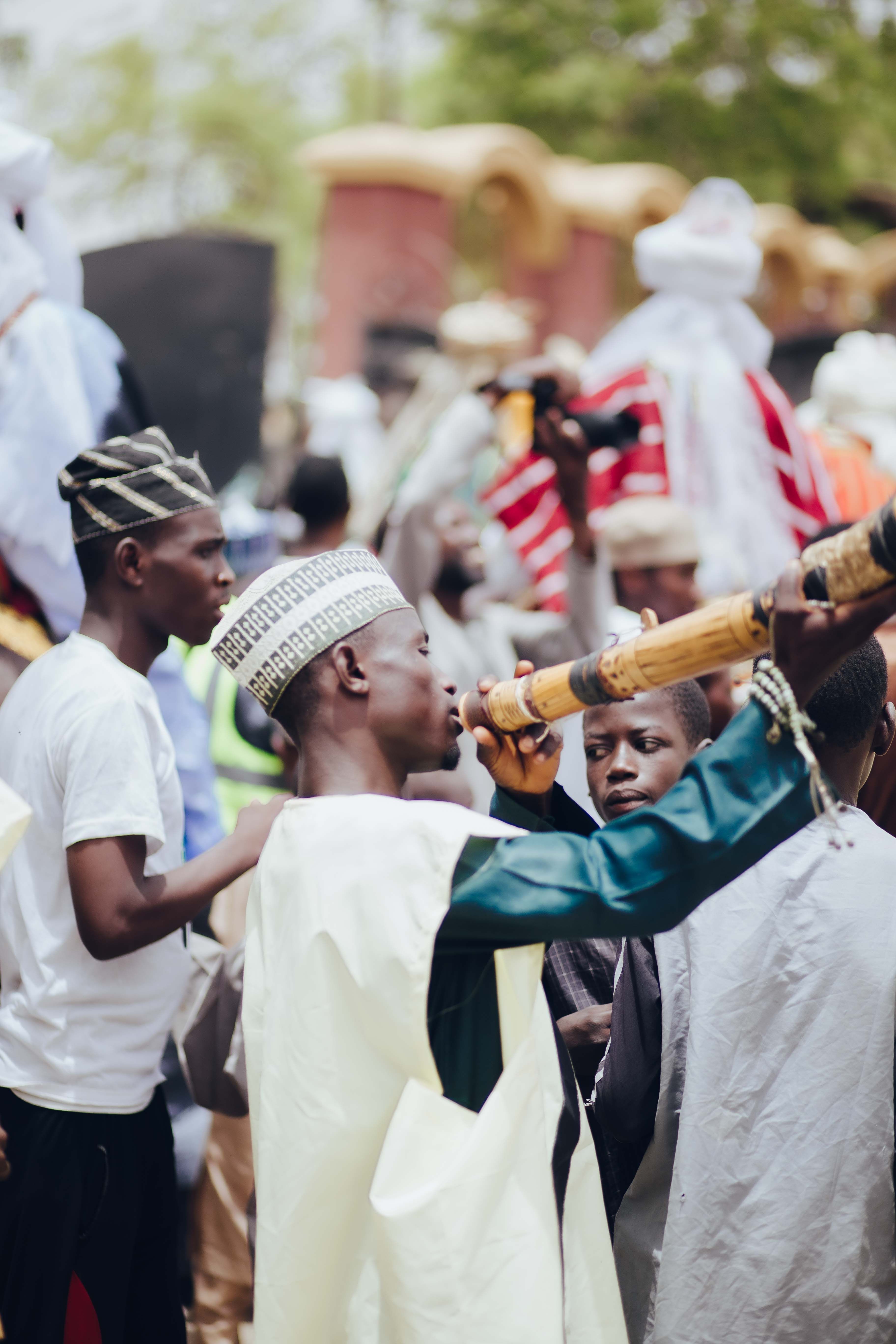 Vibrant Nigerian Cultural Celebration Scene · Free Stock Photo