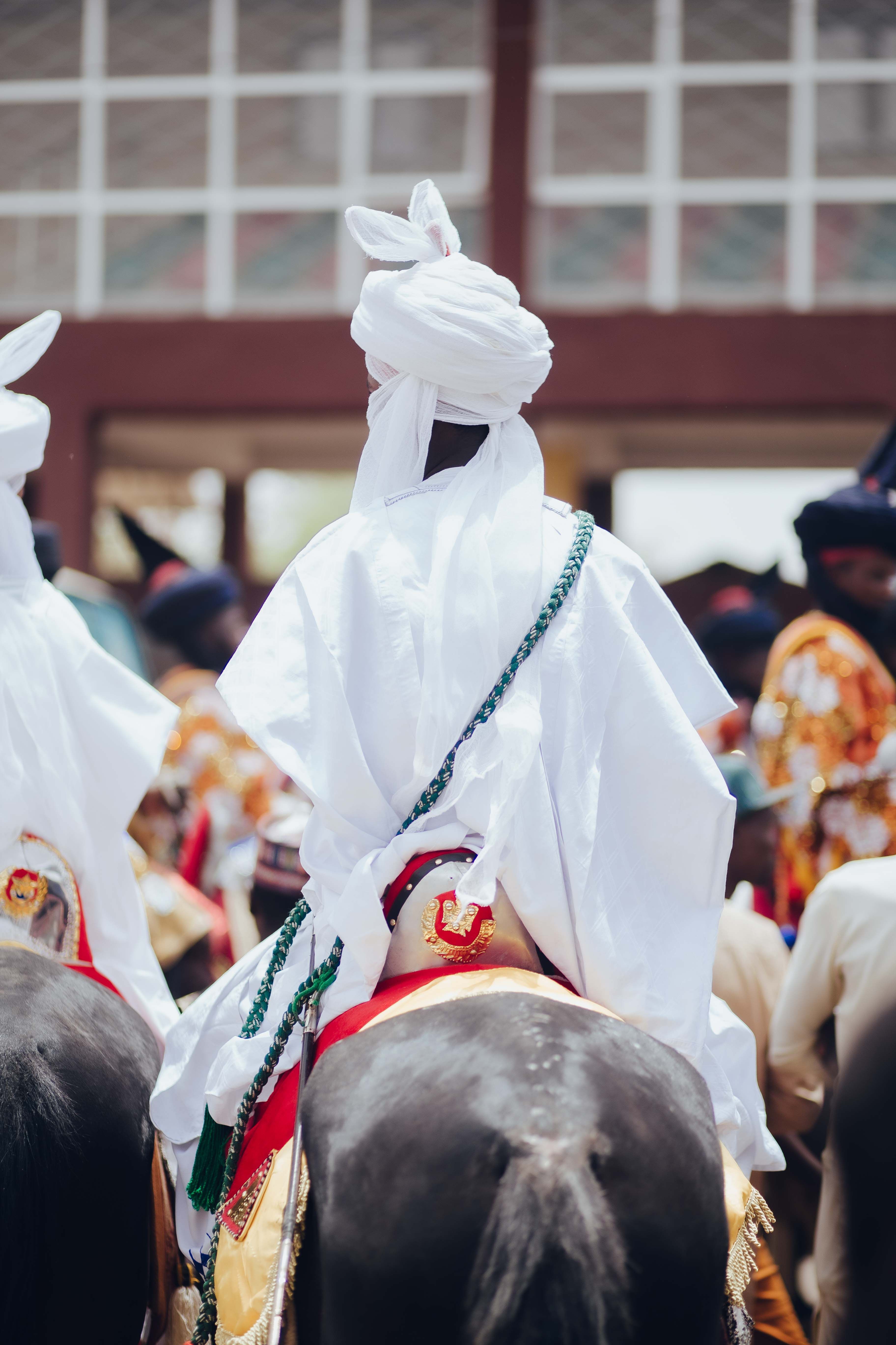 Traditional Nigerian Horseback Ceremony Scene · Free Stock Photo