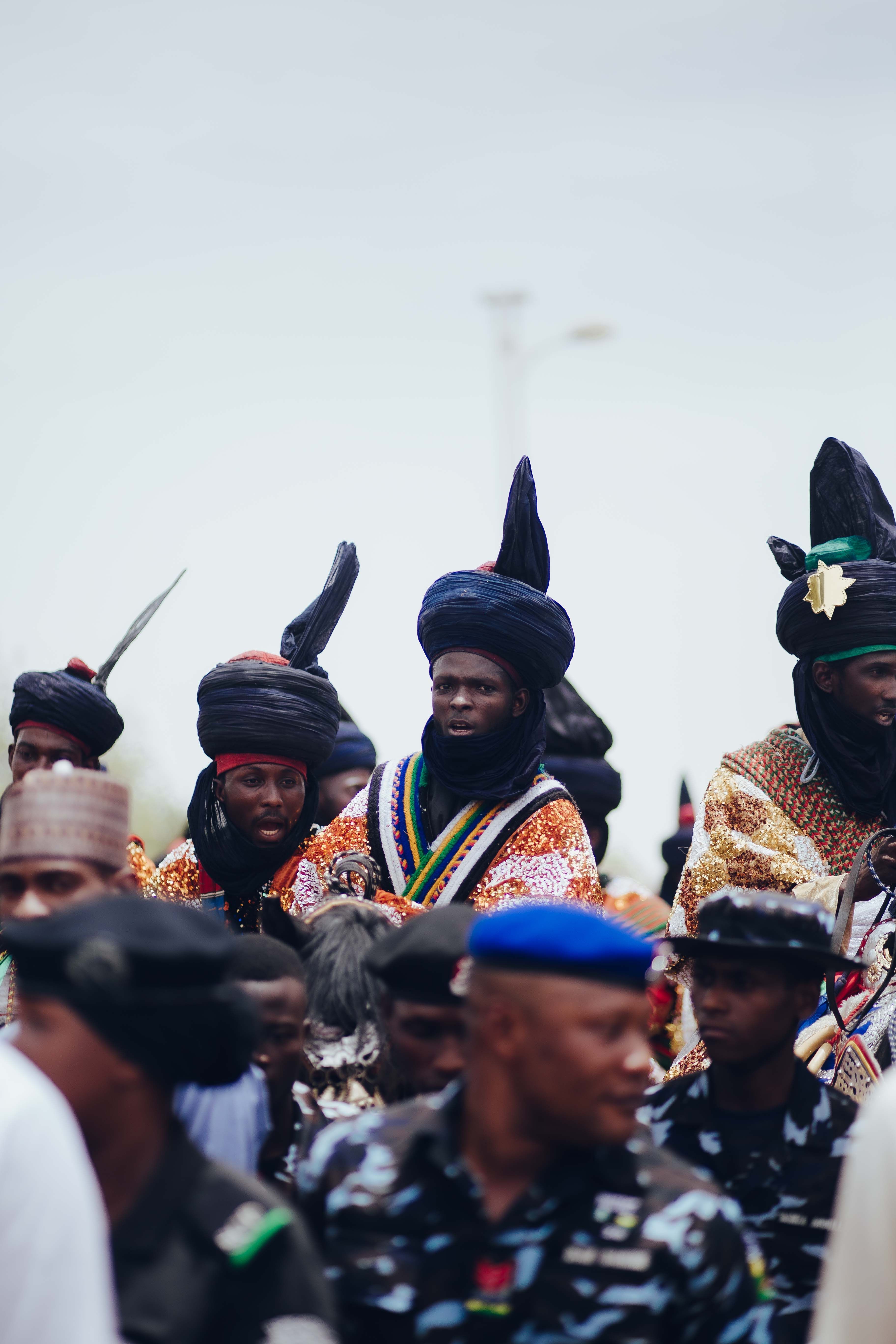 Colorful Nigerian Cultural Parade during Festival · Free Stock Photo