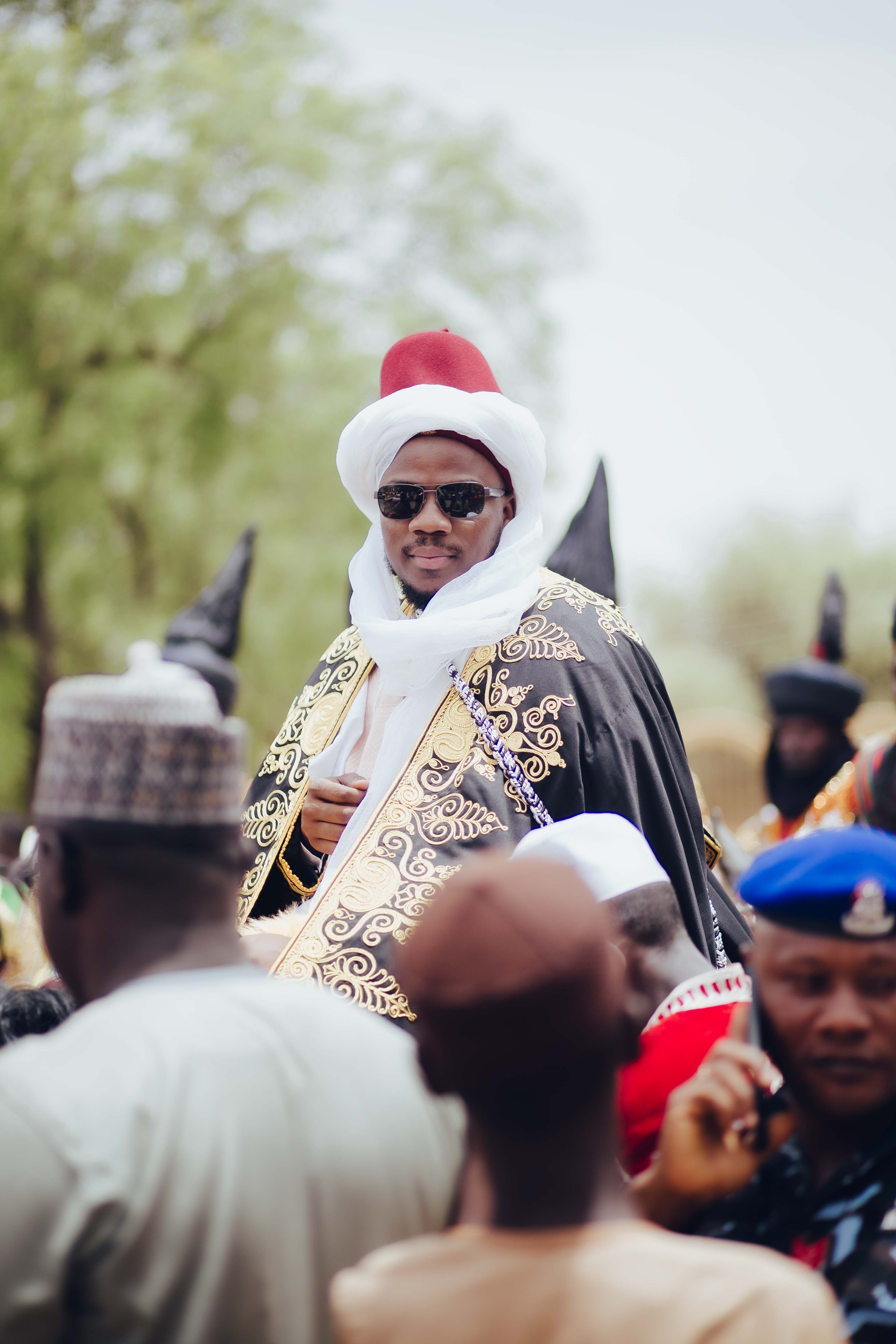 Nigerian Traditional Parade with Cultural Attire · Free Stock Photo
