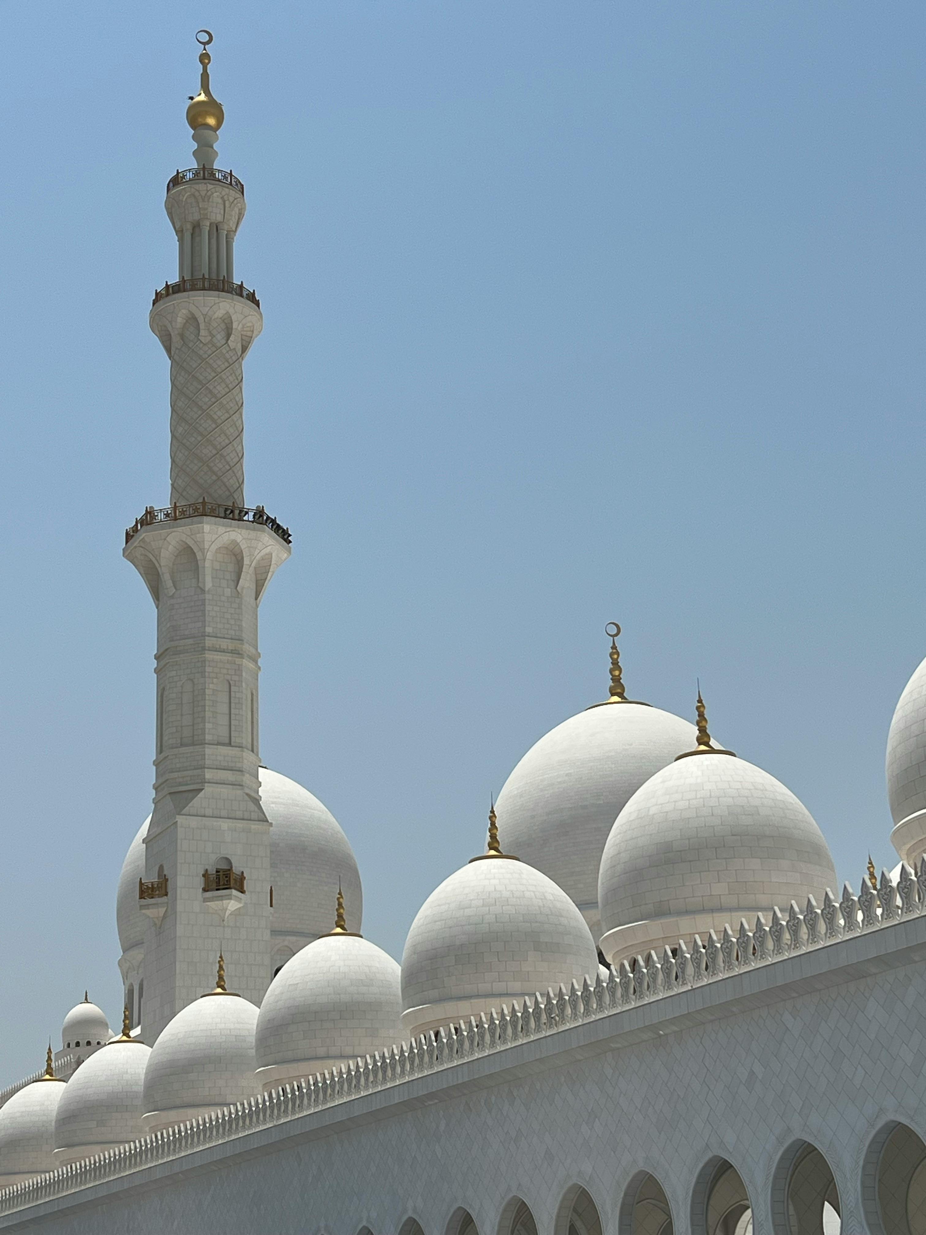 Stunning Dome Architecture of Sheikh Zayed Mosque · Free Stock Photo