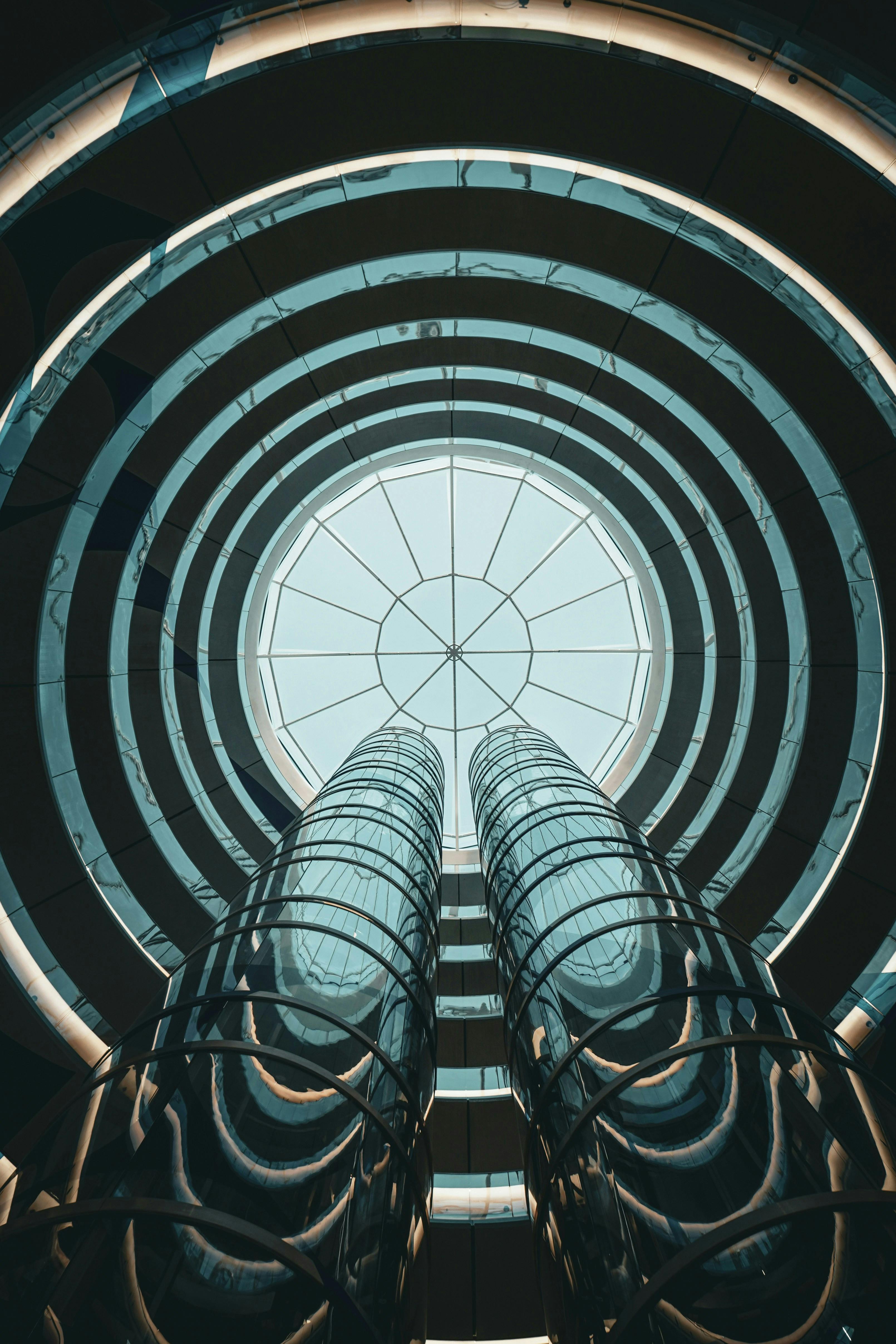 Modern Architectural Dome in Brussels Atrium · Free Stock Photo