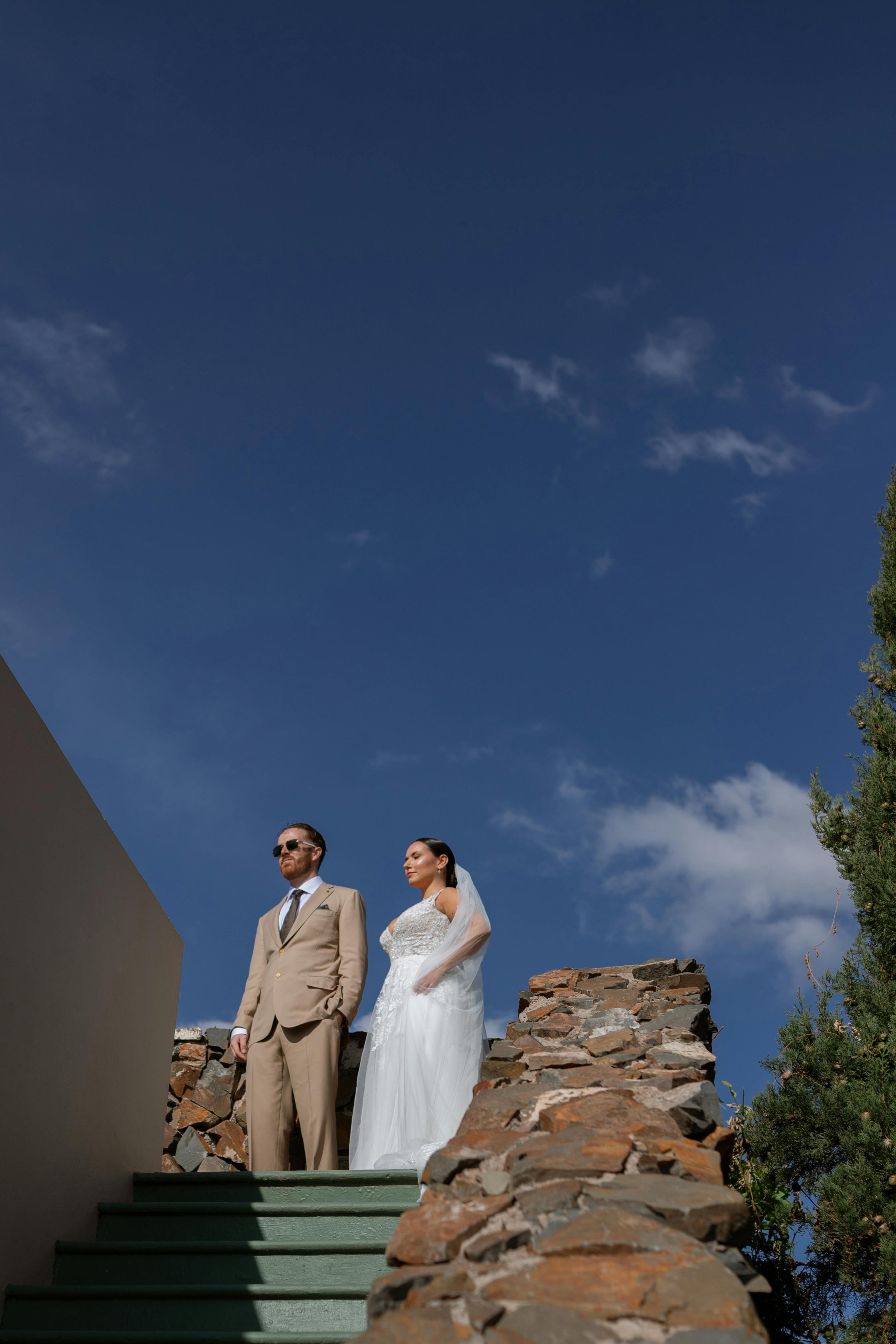 Elegant Outdoor Wedding Portrait in Mendoza · Free Stock Photo