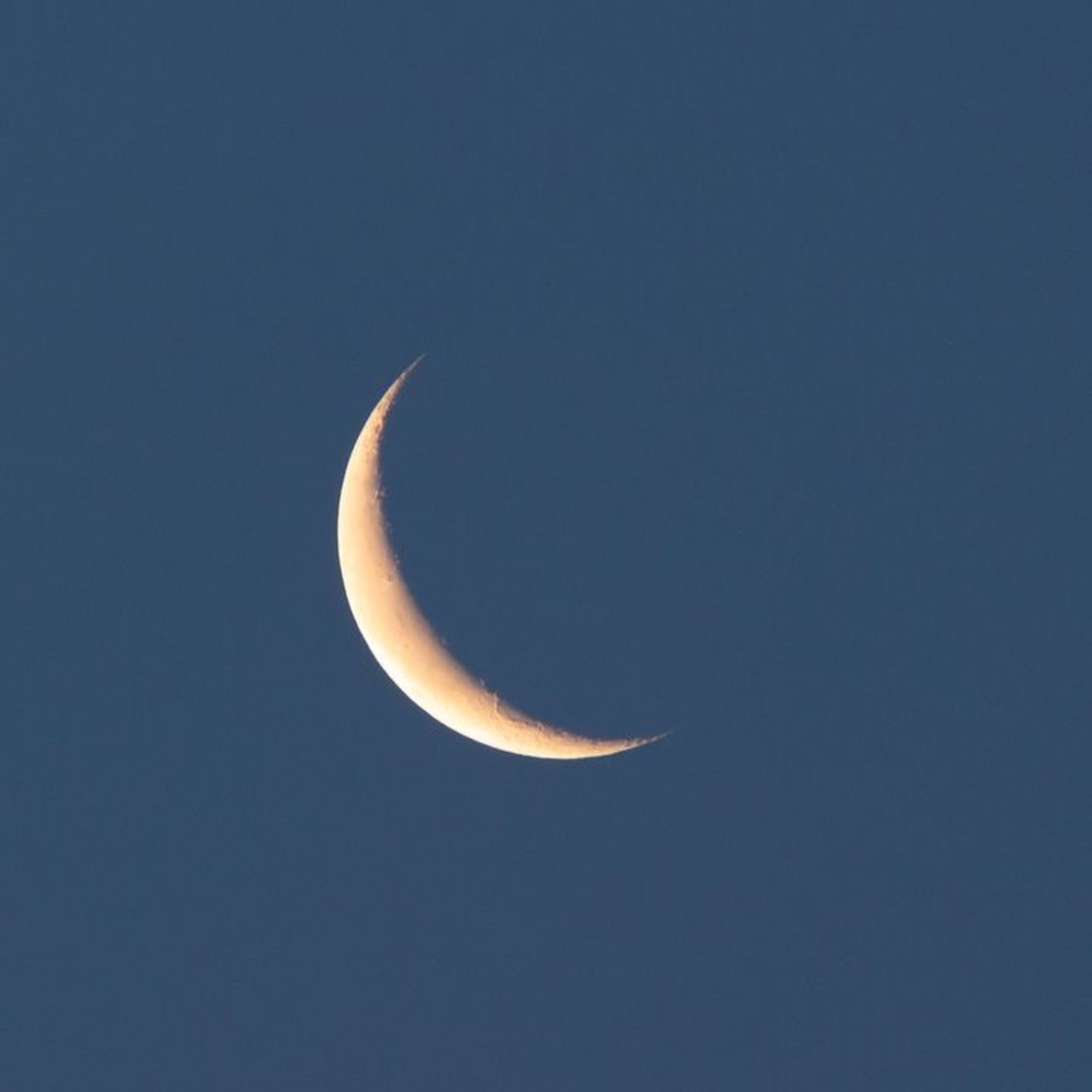 Serene Crescent Moon on Clear Night Sky · Free Stock Photo