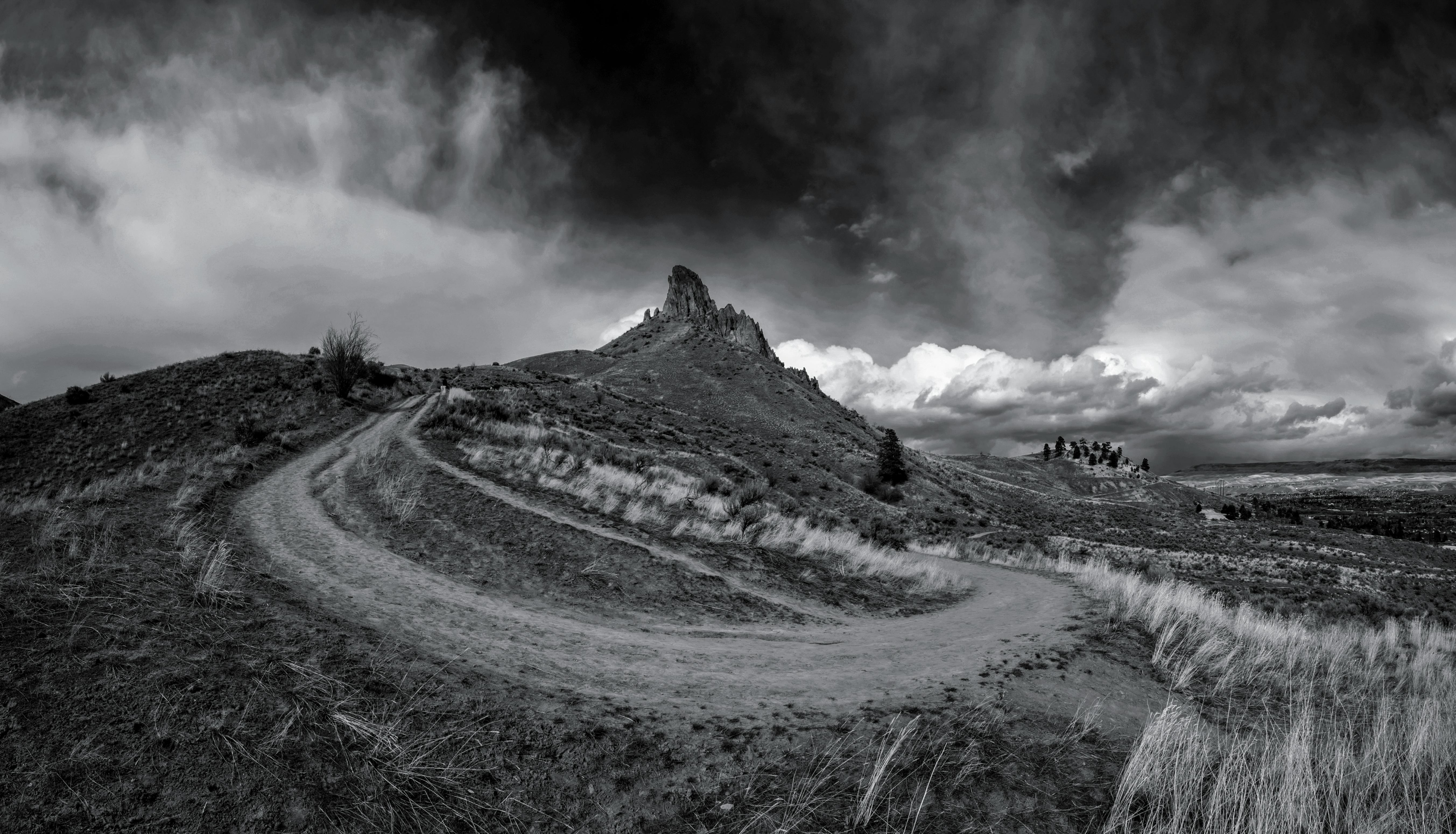 Imagine de stoc gratuită cu alb-negru, cer cu nori, fotografie cu natură