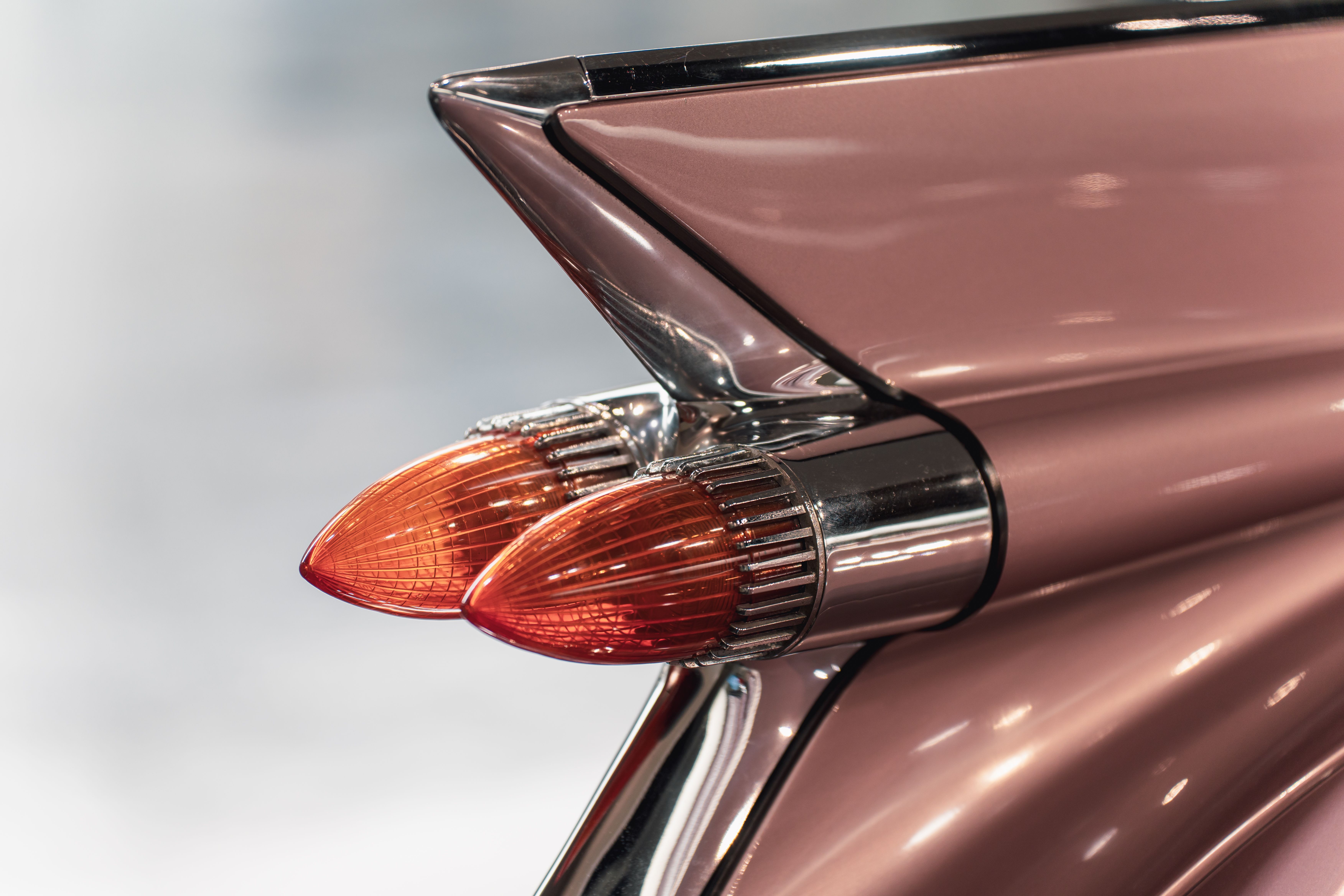 Closeup of Classic Car Tail Fin and Lights · Free Stock Photo