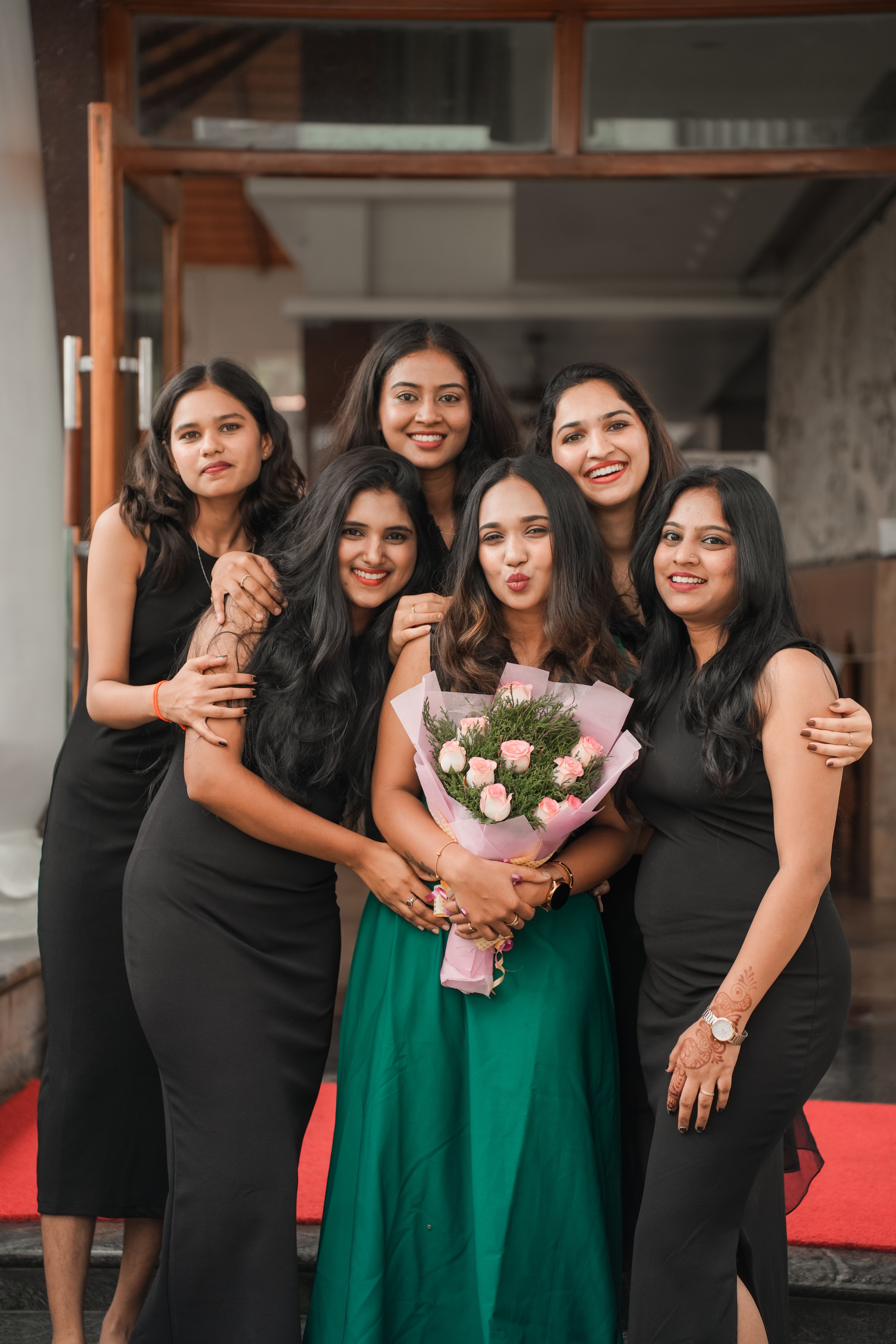 Elegant Group of Women Celebrating Together · Free Stock Photo