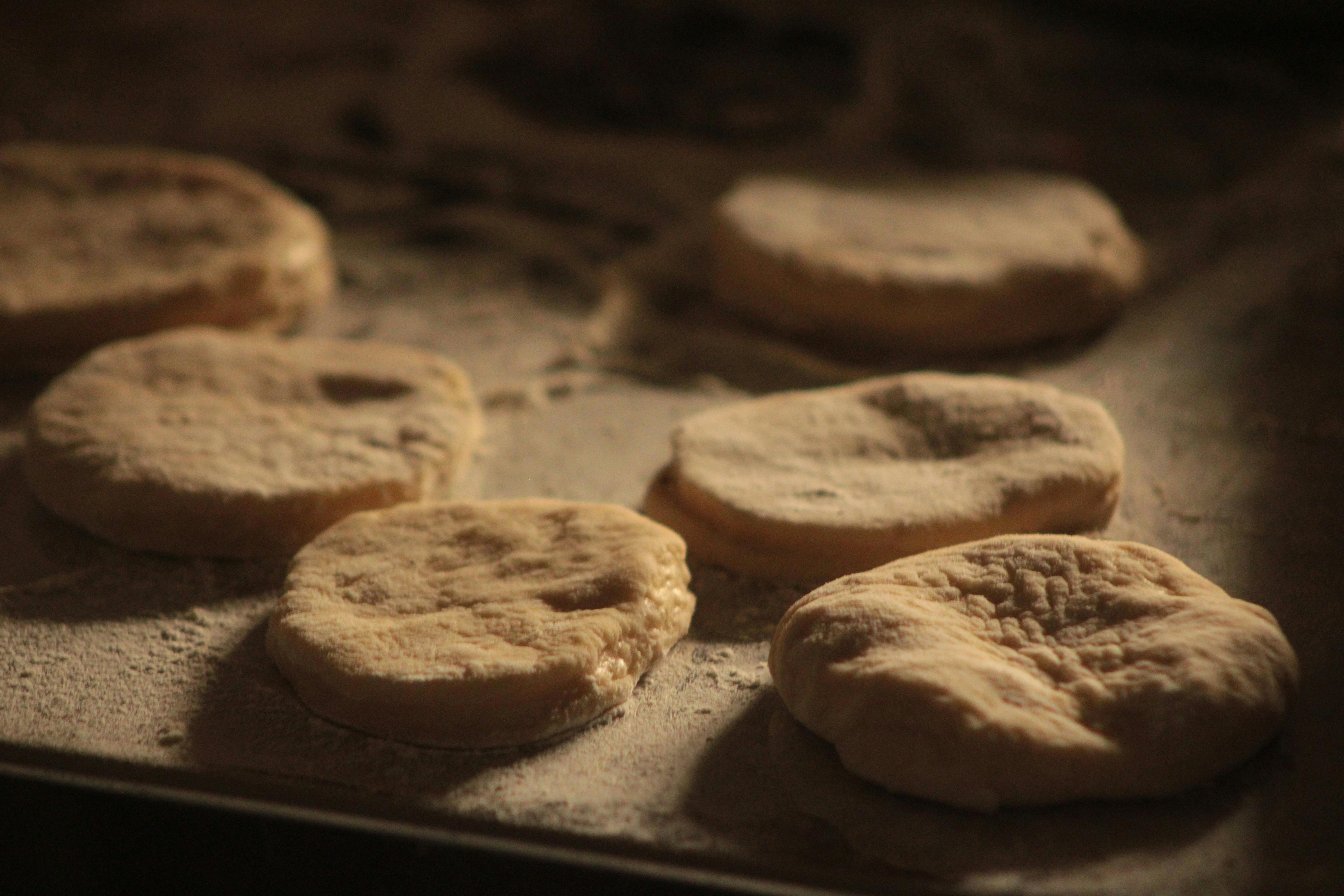 Rustic Dough Pieces on Floured Surface · Free Stock Photo