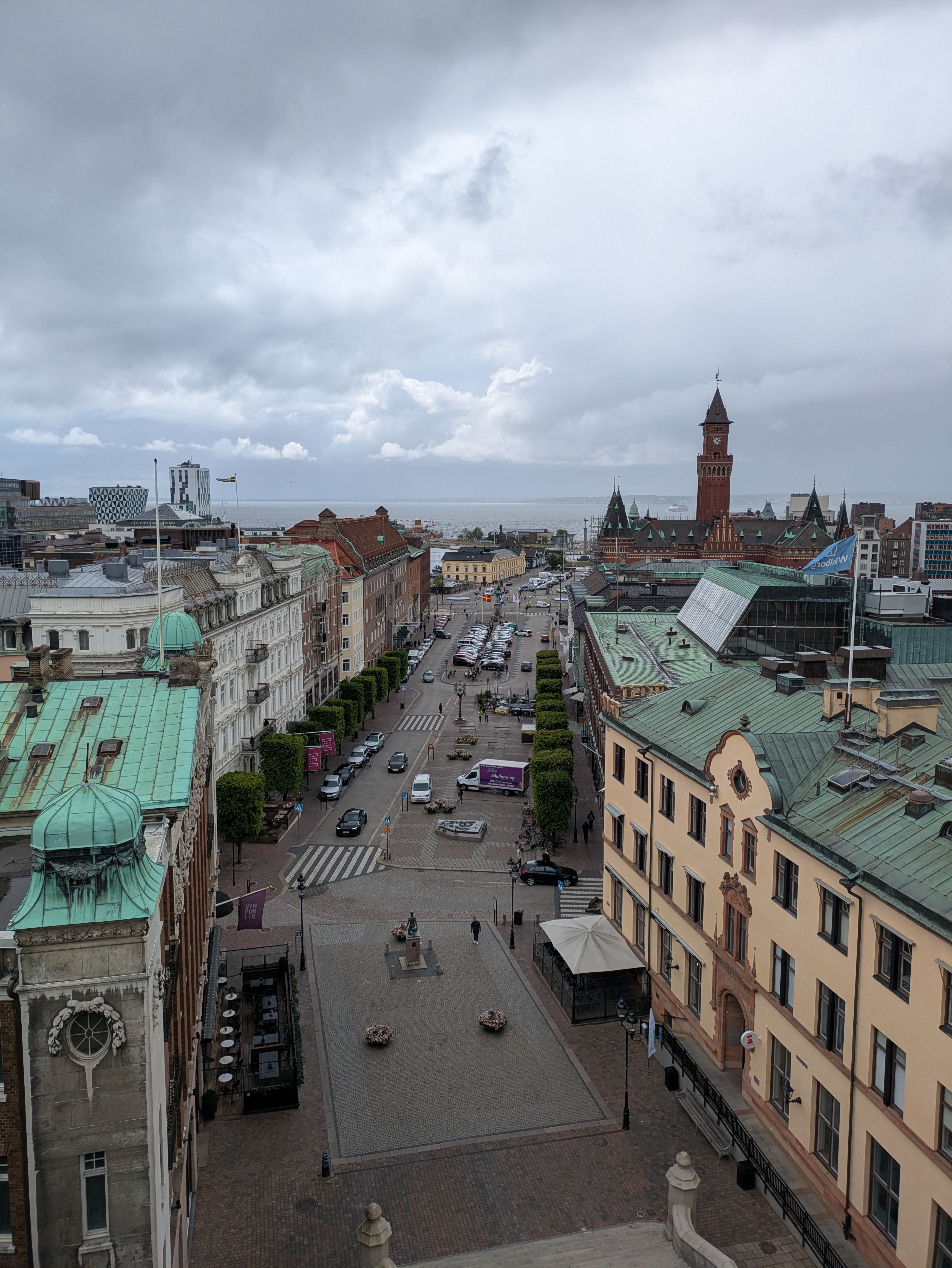 Aerial View of Helsingborg, Sweden's Iconic Architecture · Free Stock Photo