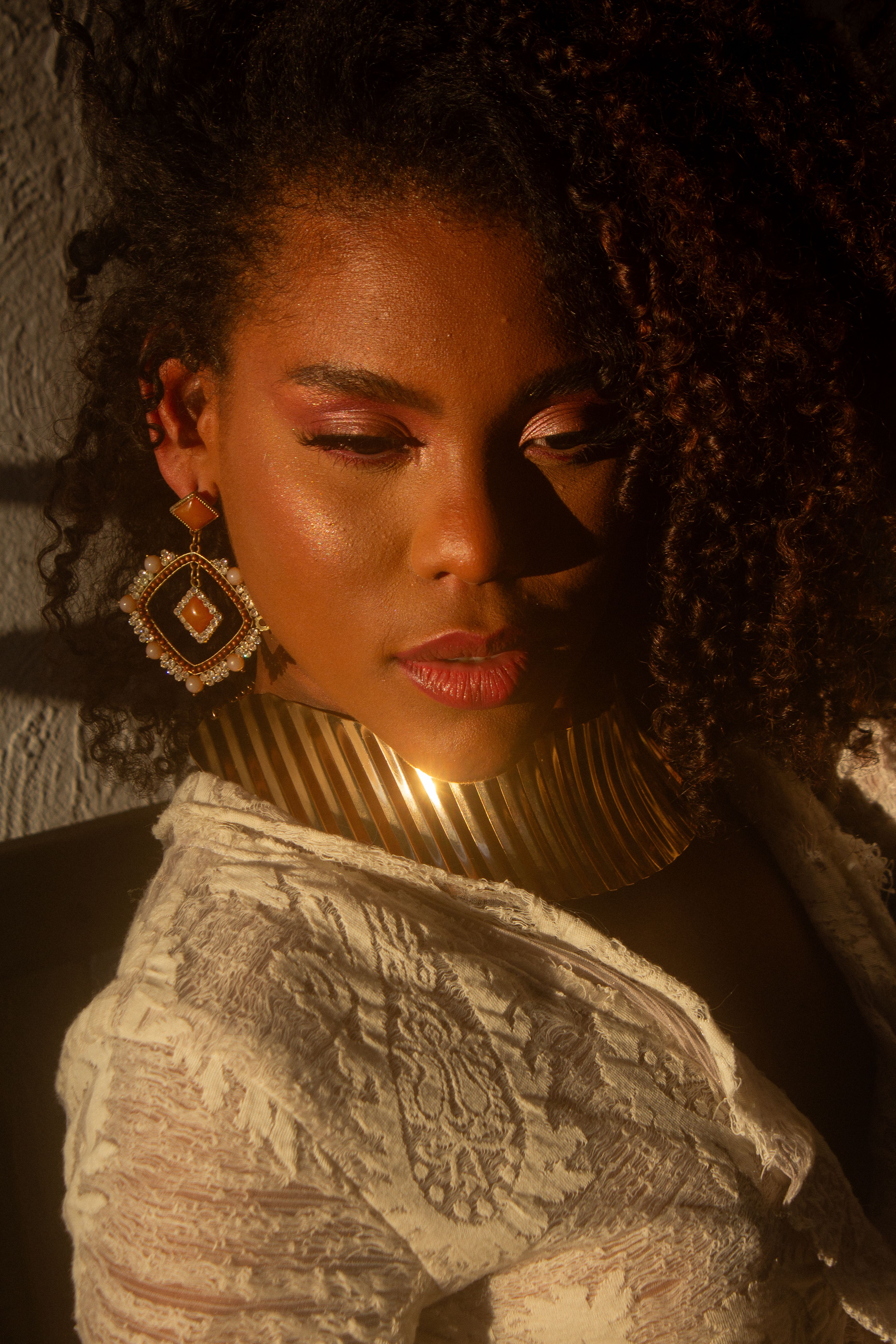 Elegant Portrait of Woman in Dramatic Light · Free Stock Photo
