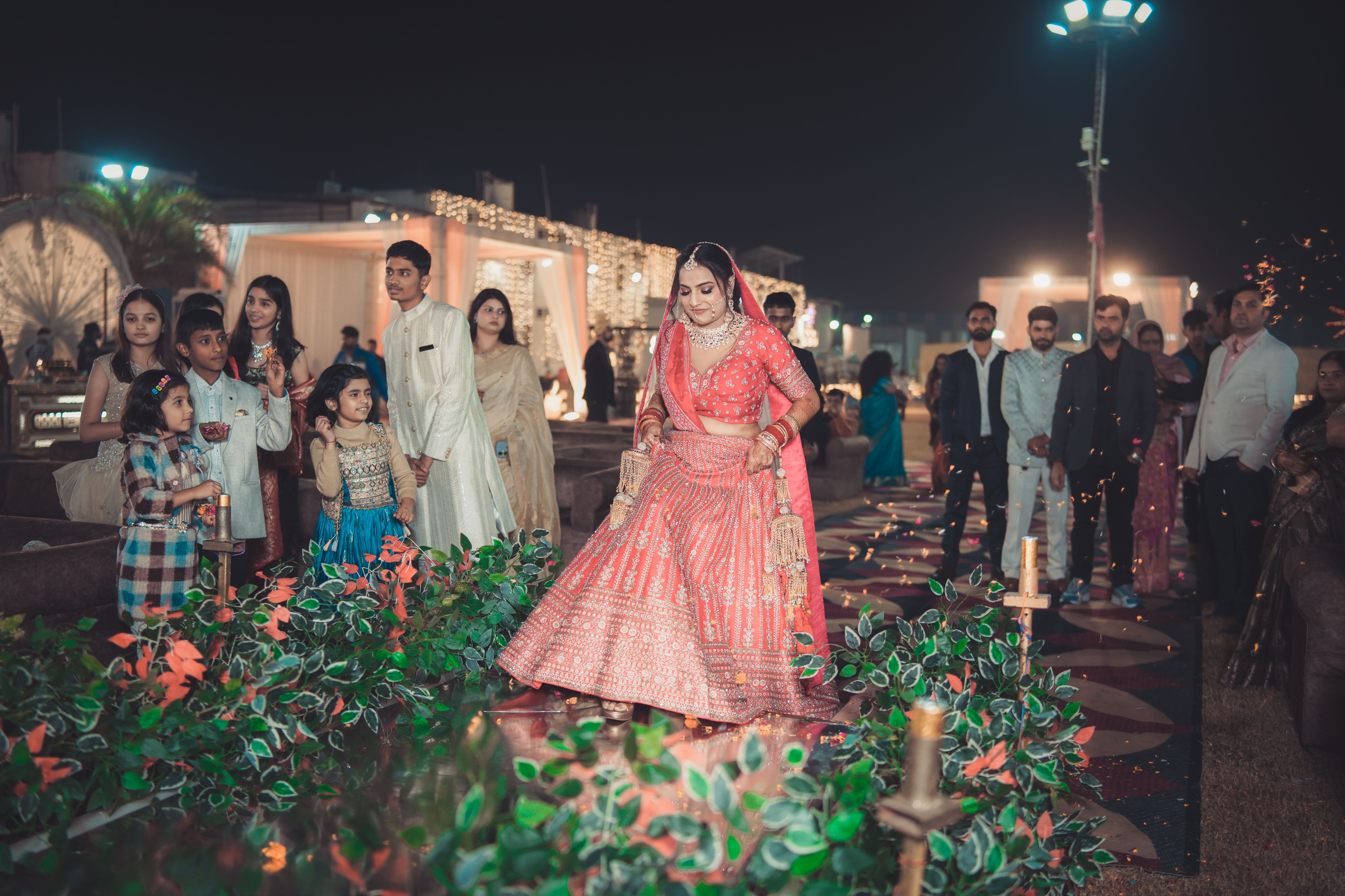 Vibrant Outdoor Indian Wedding Ceremony Celebration · Free Stock Photo