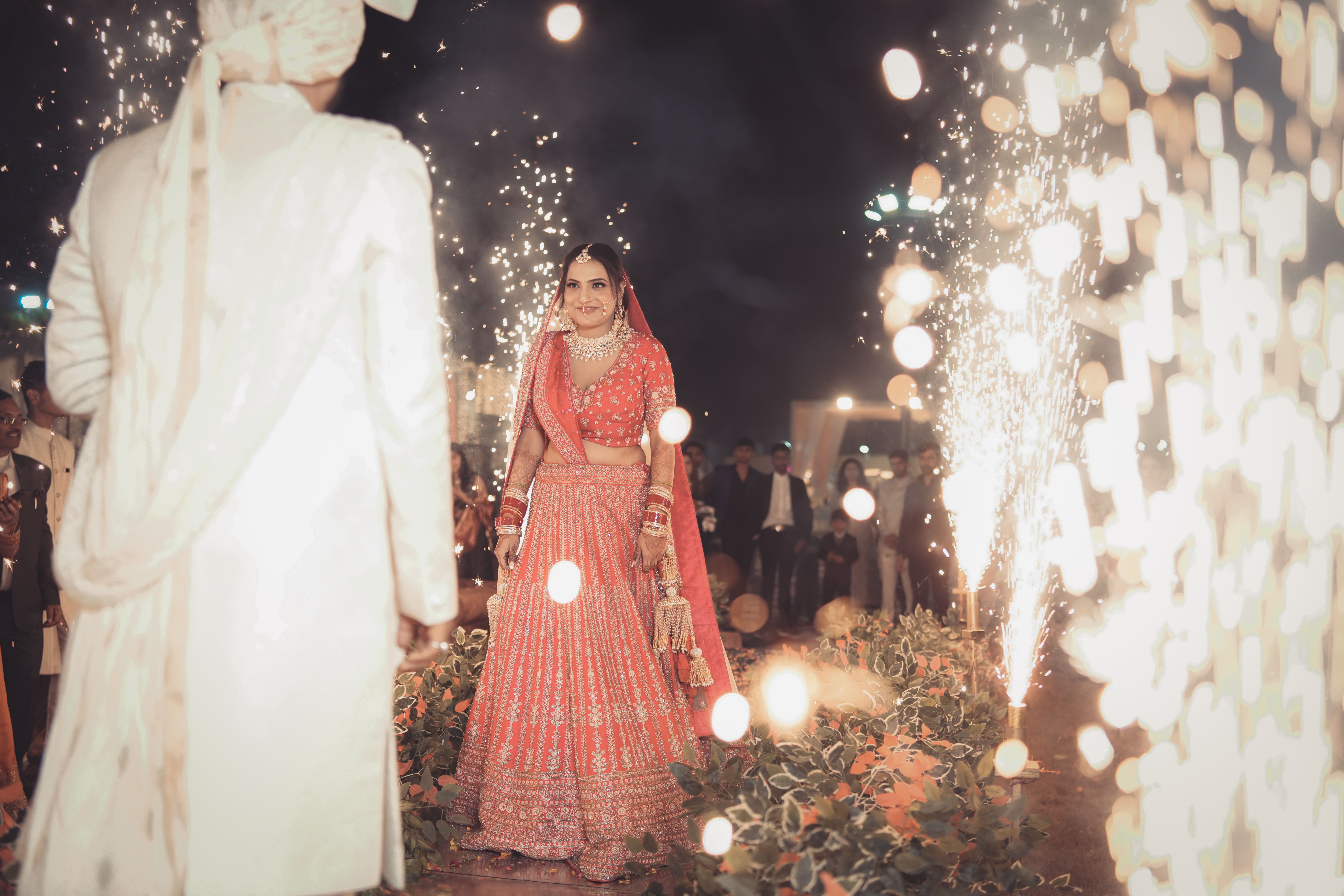 Stunning Indian Wedding Celebration at Night · Free Stock Photo