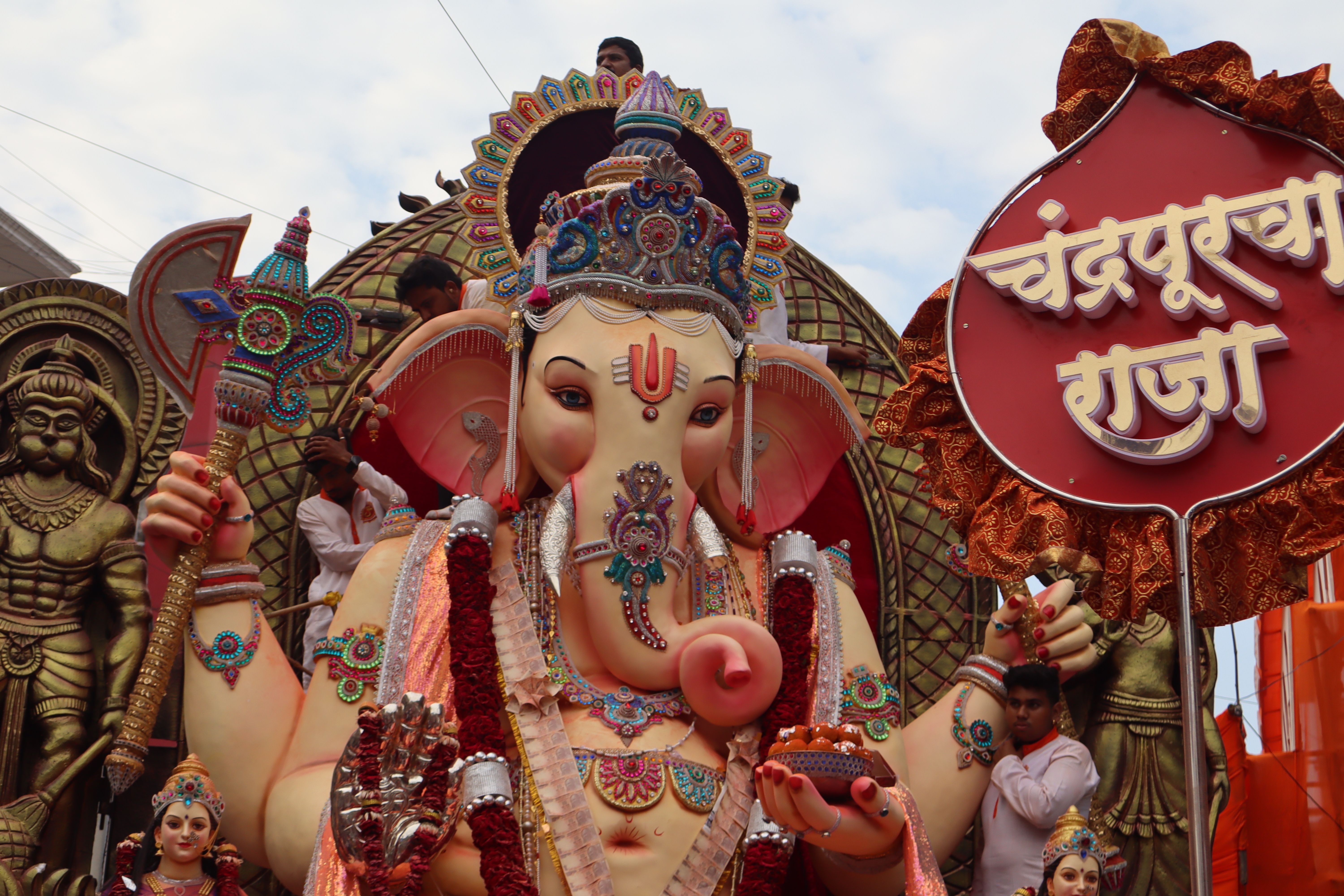 Vibrant Ganesh Chaturthi Festival Parade Celebration · Free Stock Photo
