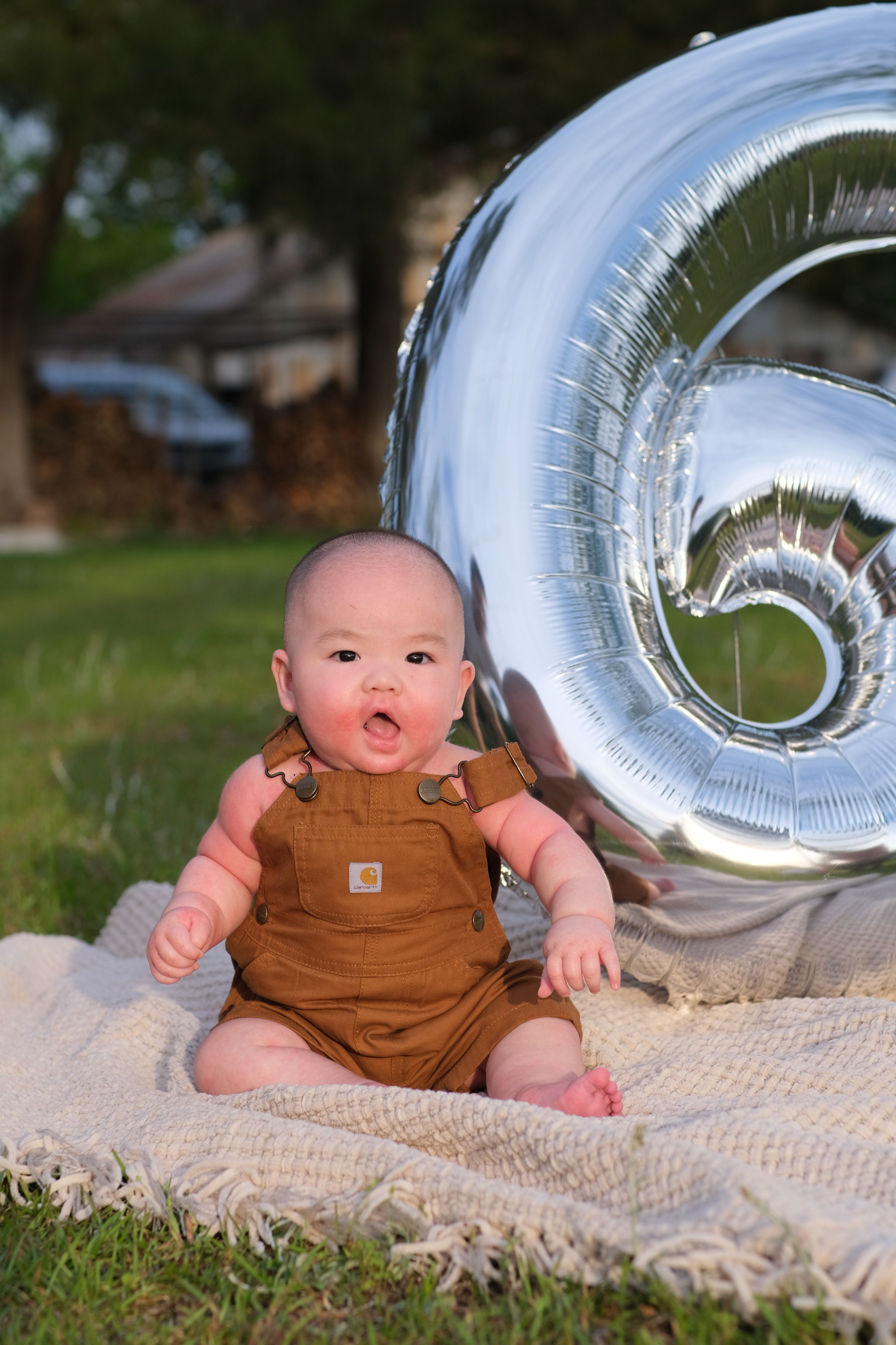Adorable Baby Outdoor Six-Month Photoshoot · Free Stock Photo