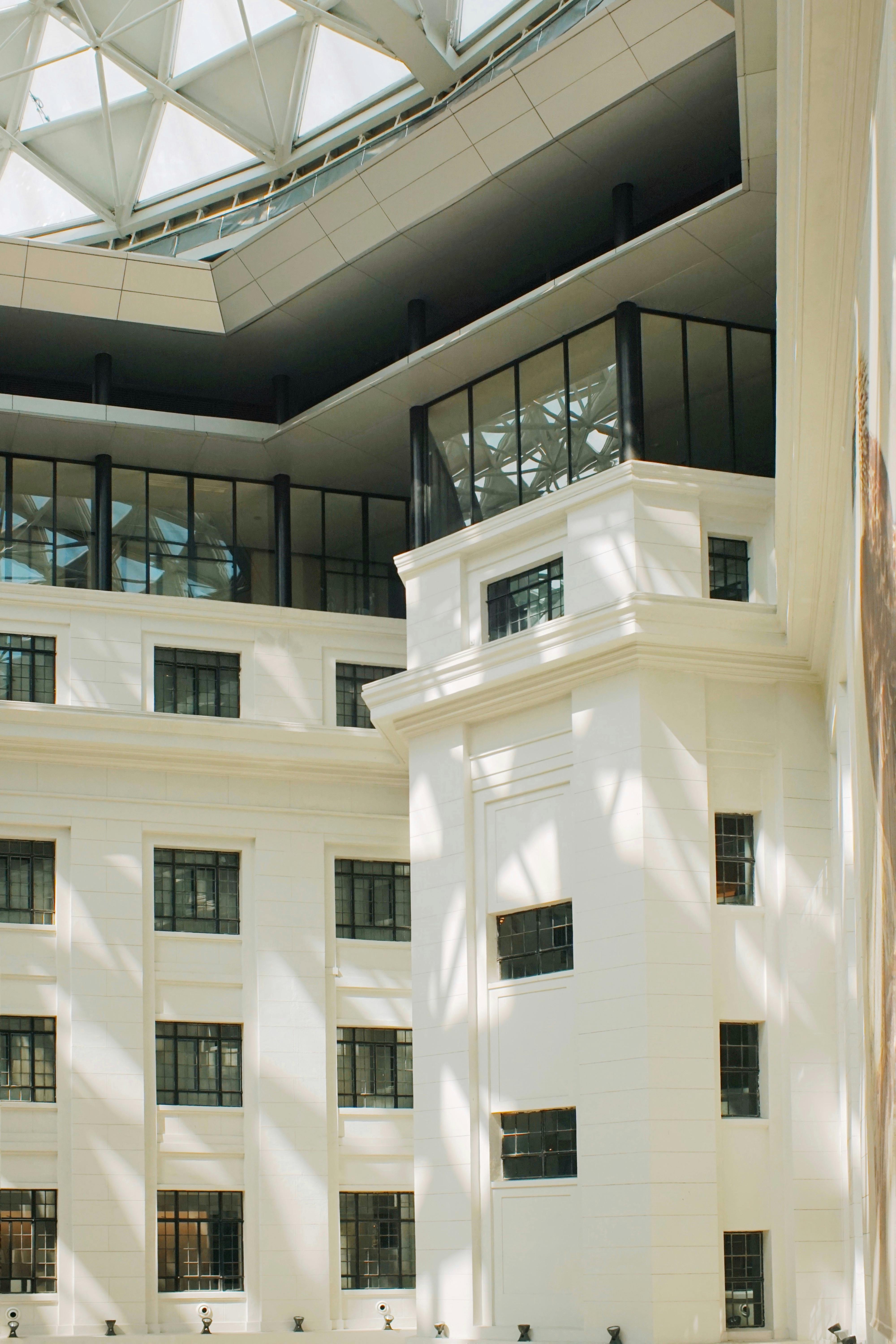 Modern Architectural Design with Atrium Skylight · Free Stock Photo