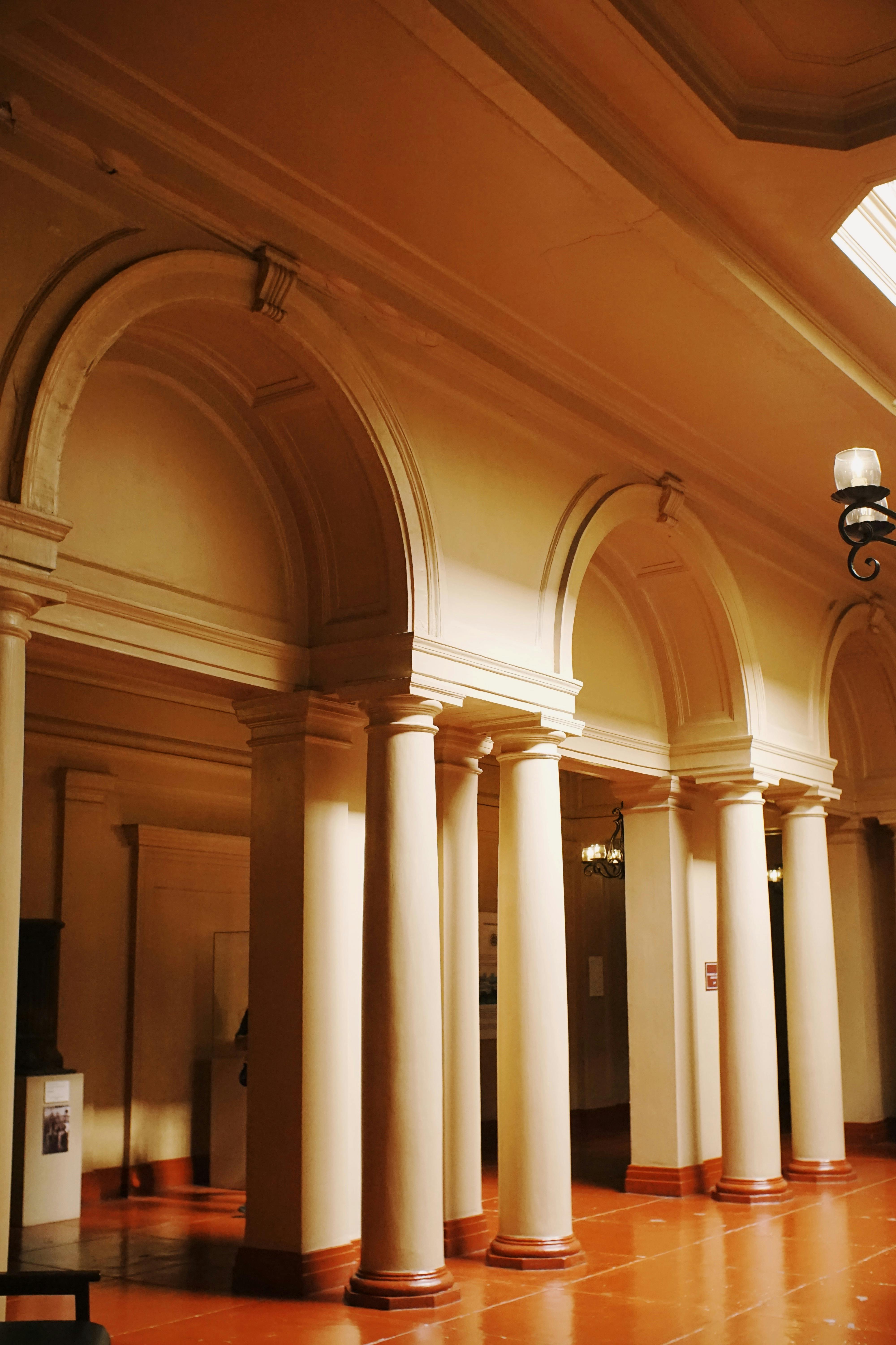 Elegant Neoclassical Interior Architecture with Column Arches · Free ...