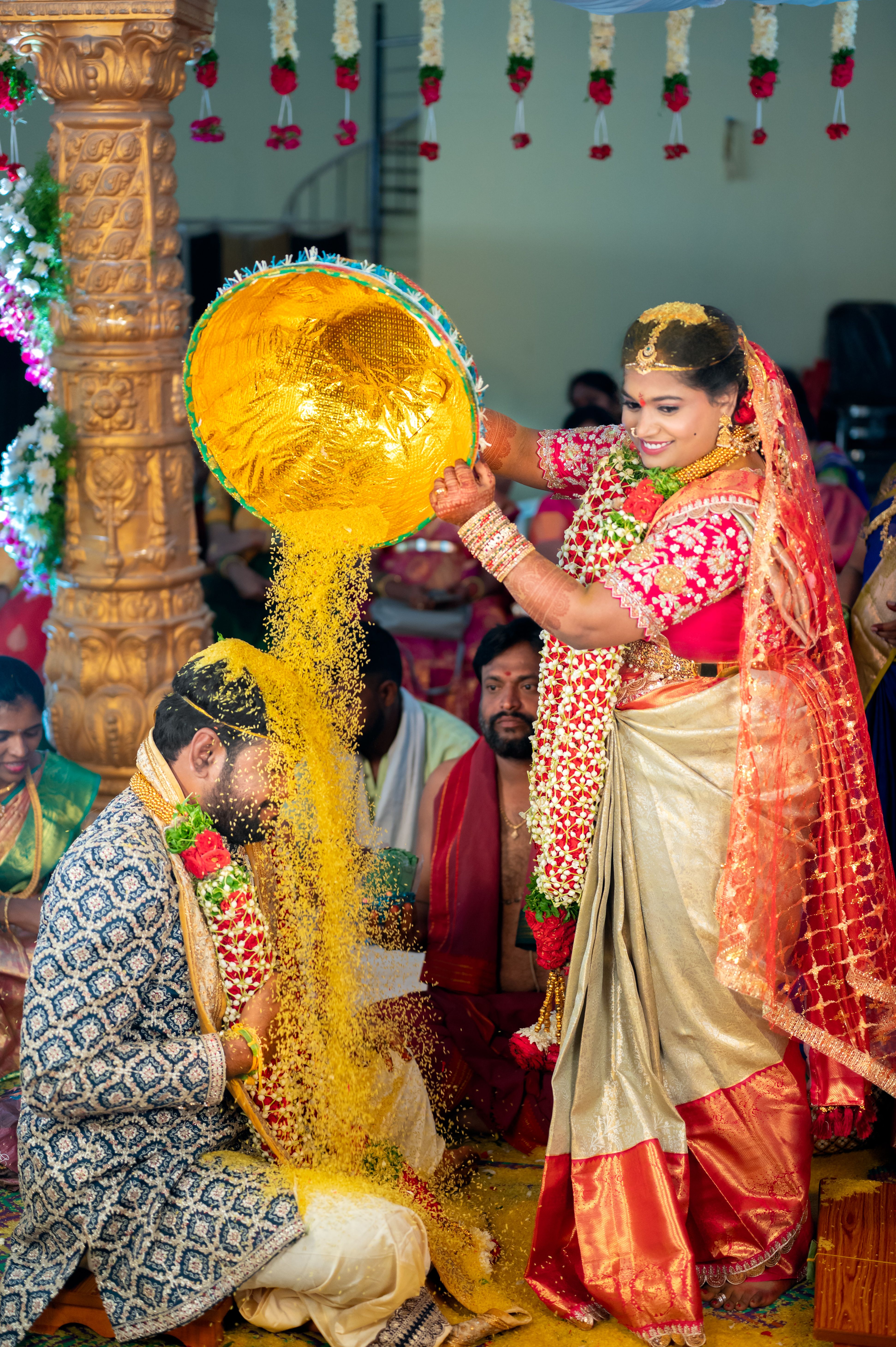 Vibrant Indian Wedding Turmeric Ceremony · Free Stock Photo
