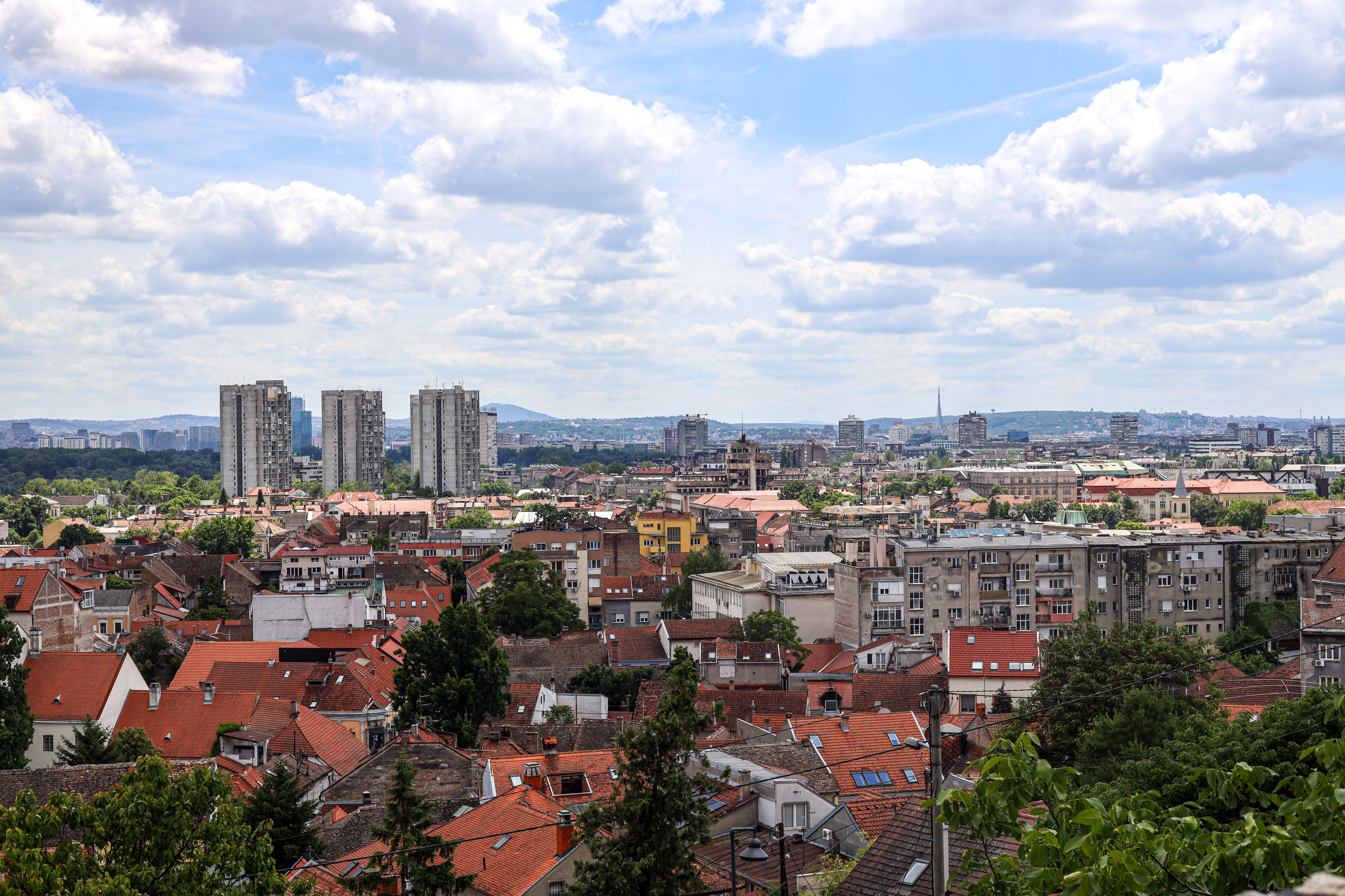 Scenic View of Belgrade City Skyline · Free Stock Photo