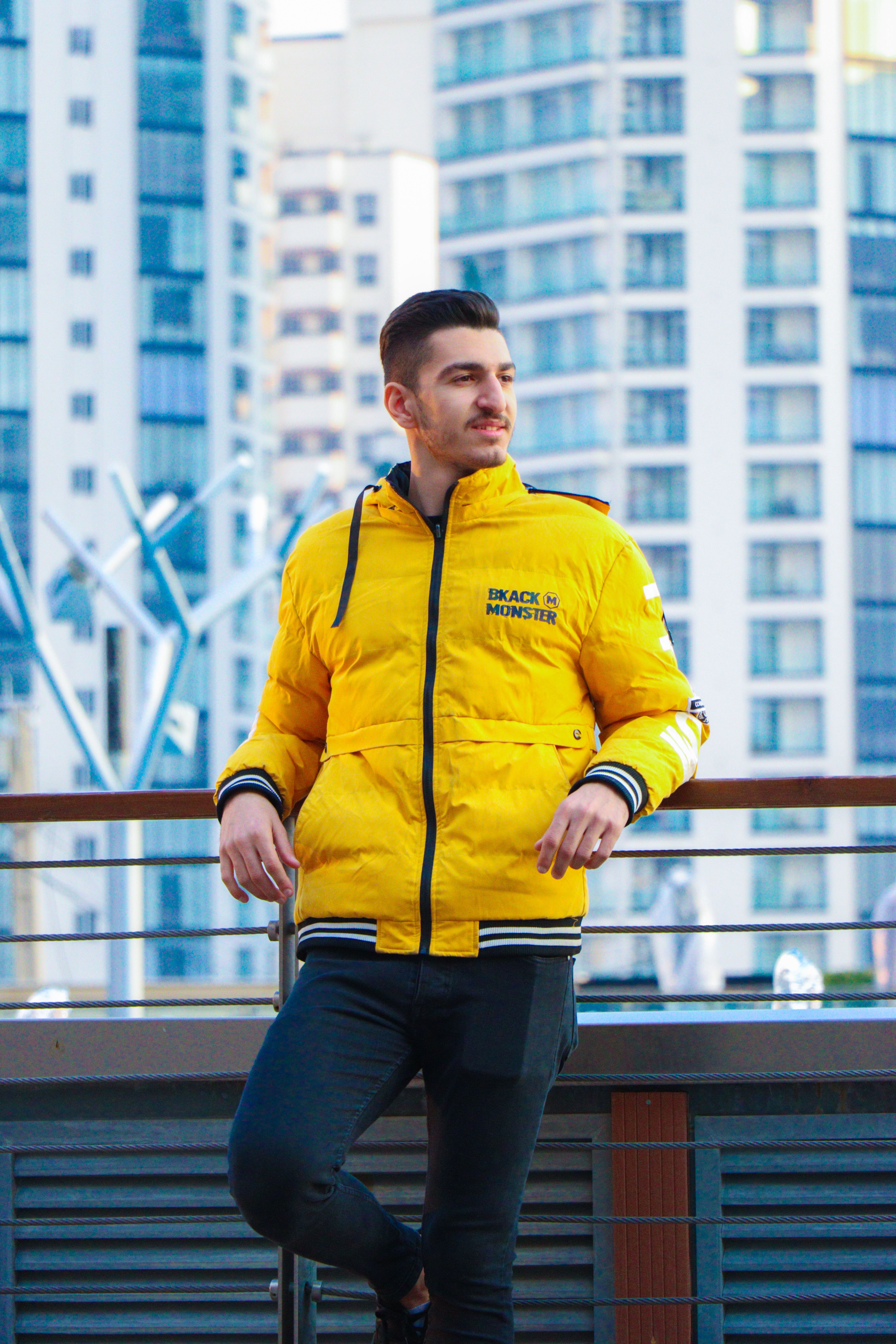 Man Waering A Yellow Jacket Photos, Download The BEST Free Man Waering ...