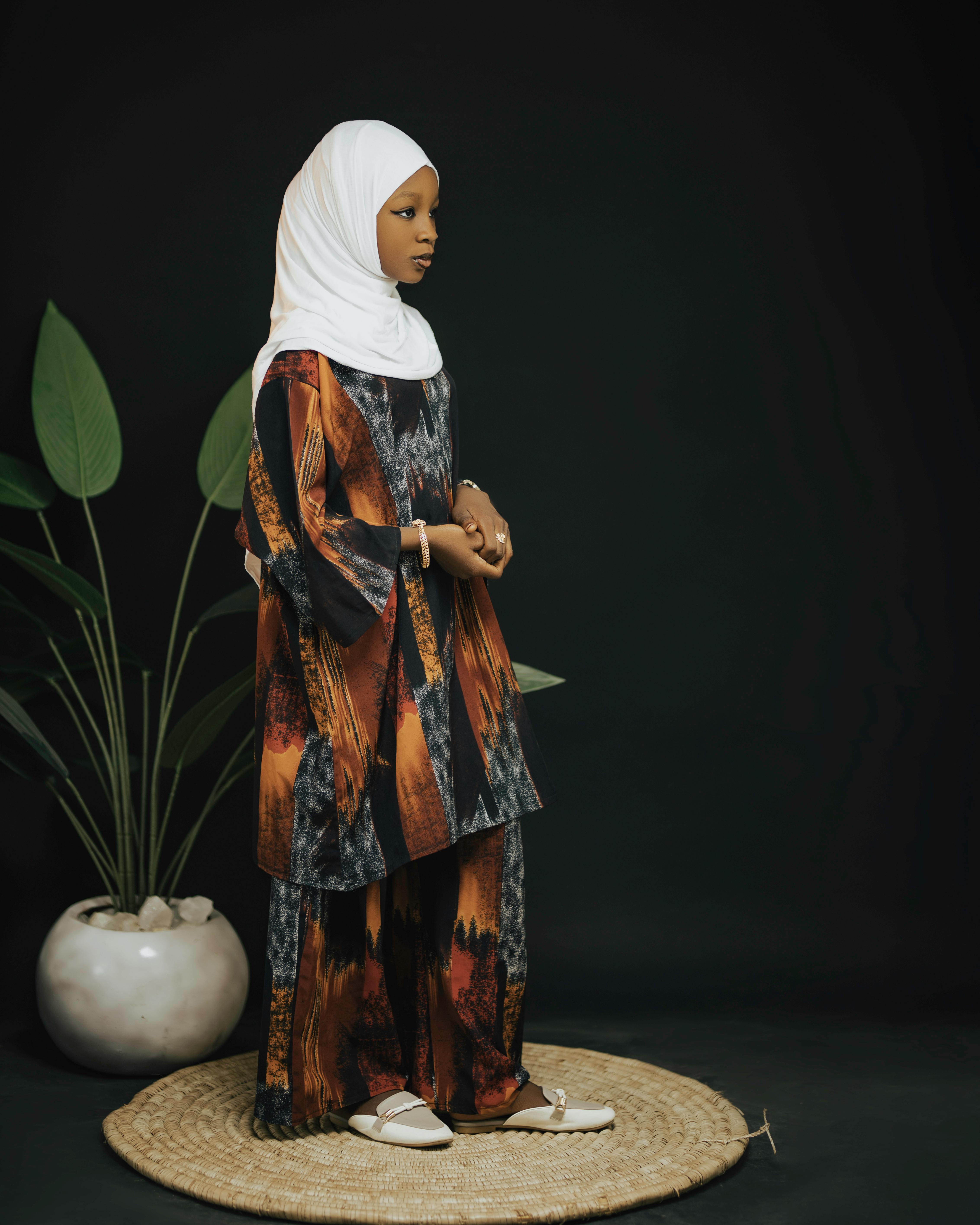 Elegant Hausa Traditional Attire Portrait · Free Stock Photo