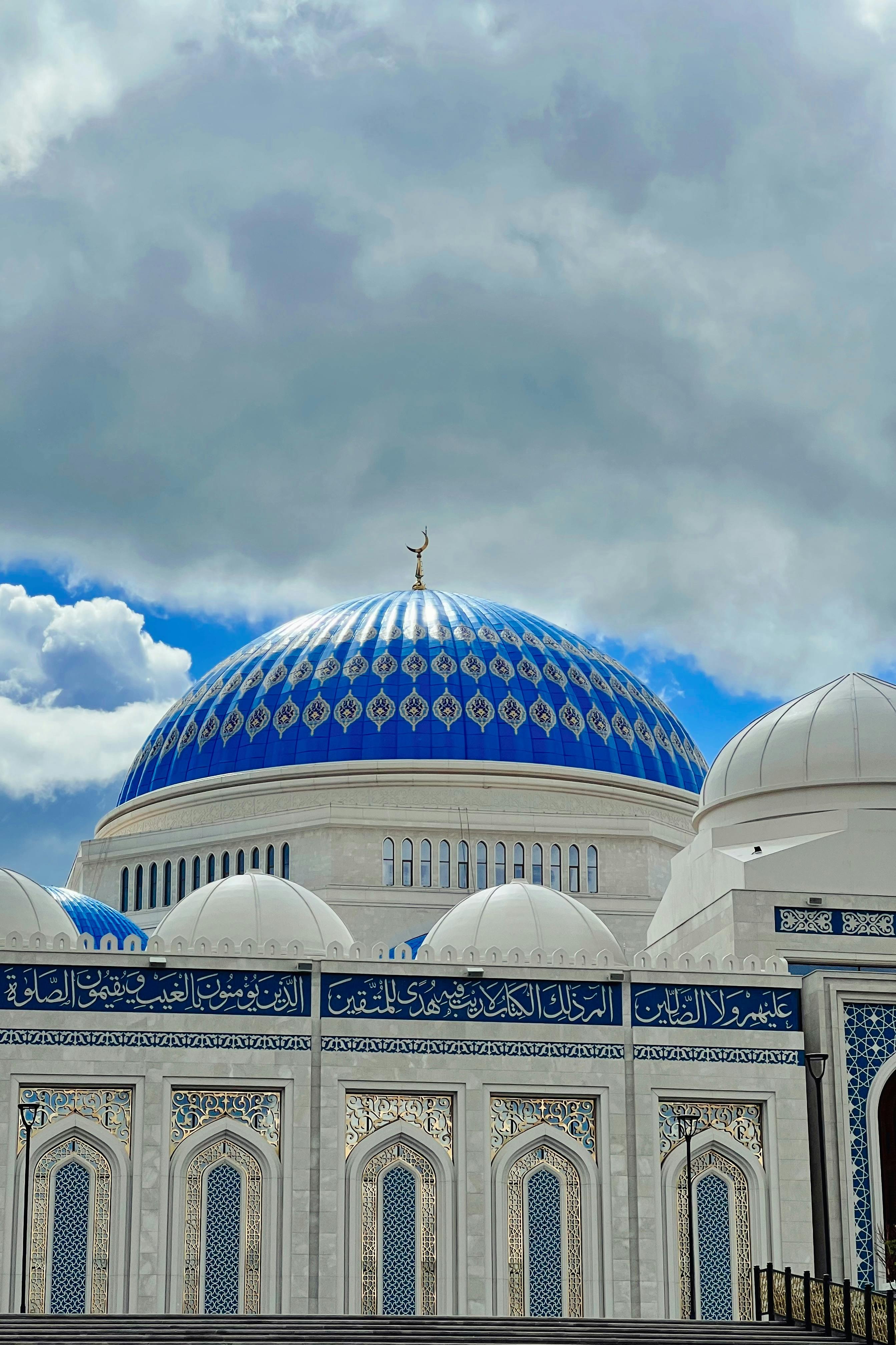 Majestic Blue Dome Mosque in Astana, Kazakhstan · Free Stock Photo