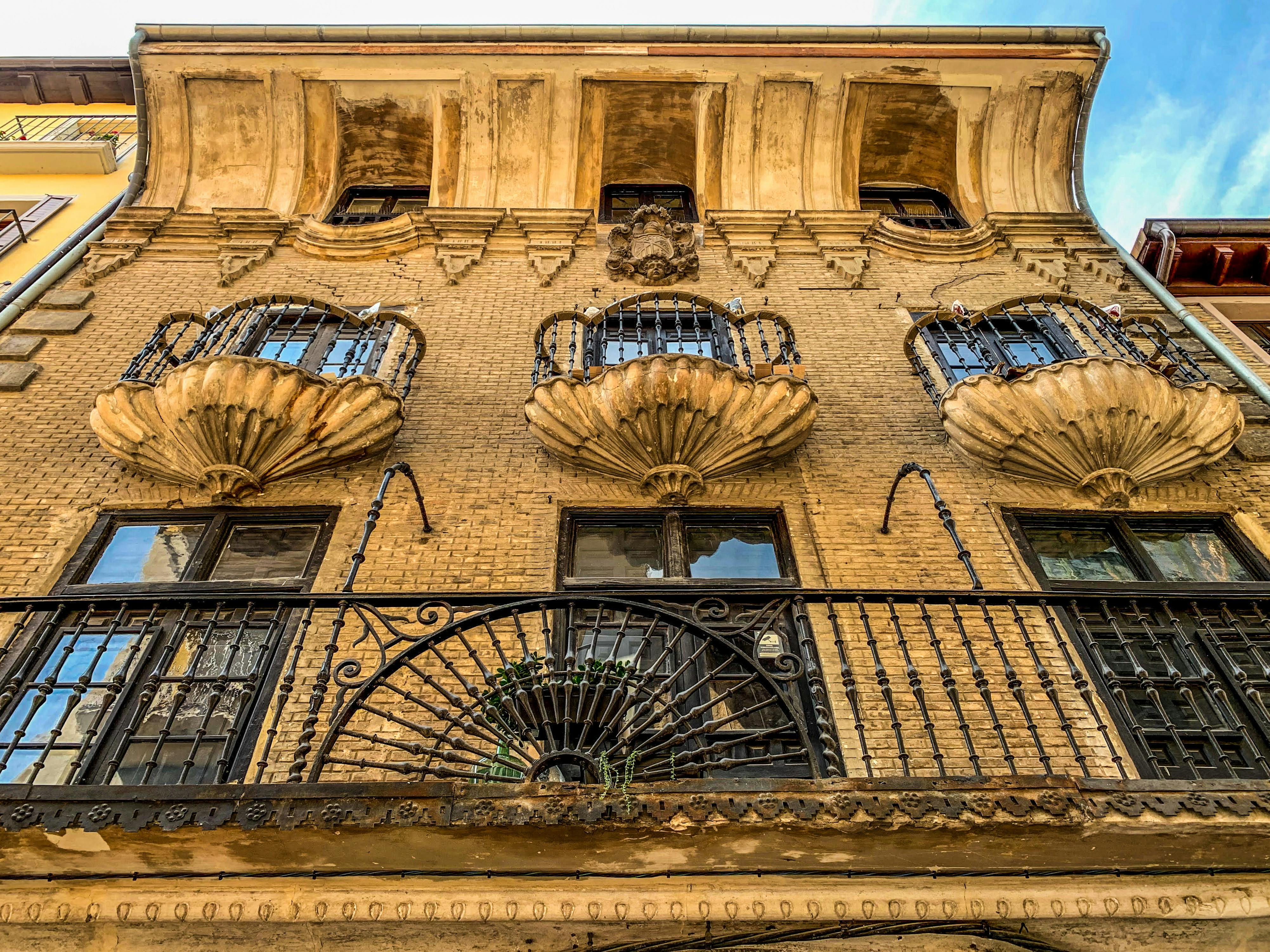 Historic European Building with Balconies · Free Stock Photo