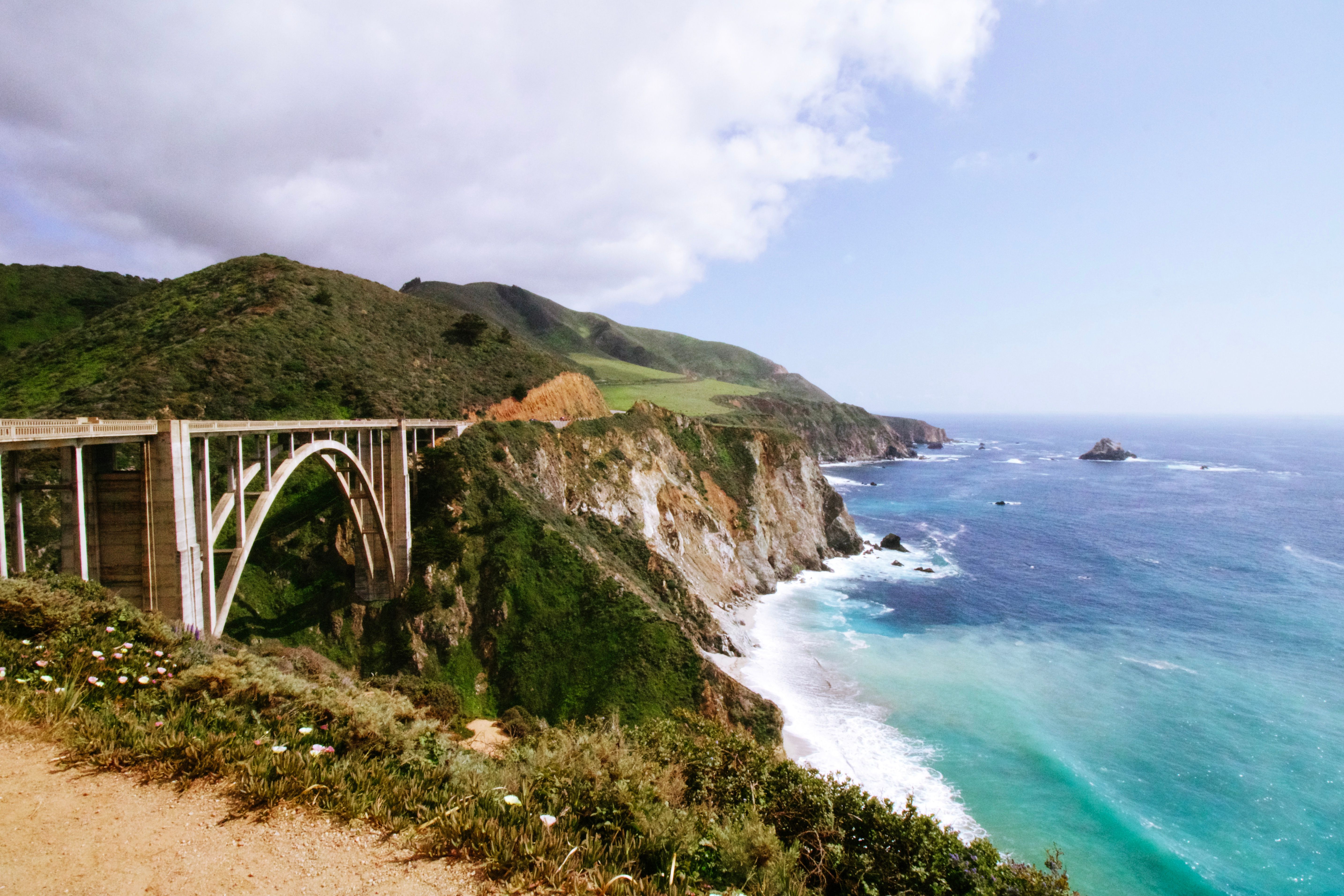 Scenic View of Bixby Creek Bridge in Monterey · Free Stock Photo
