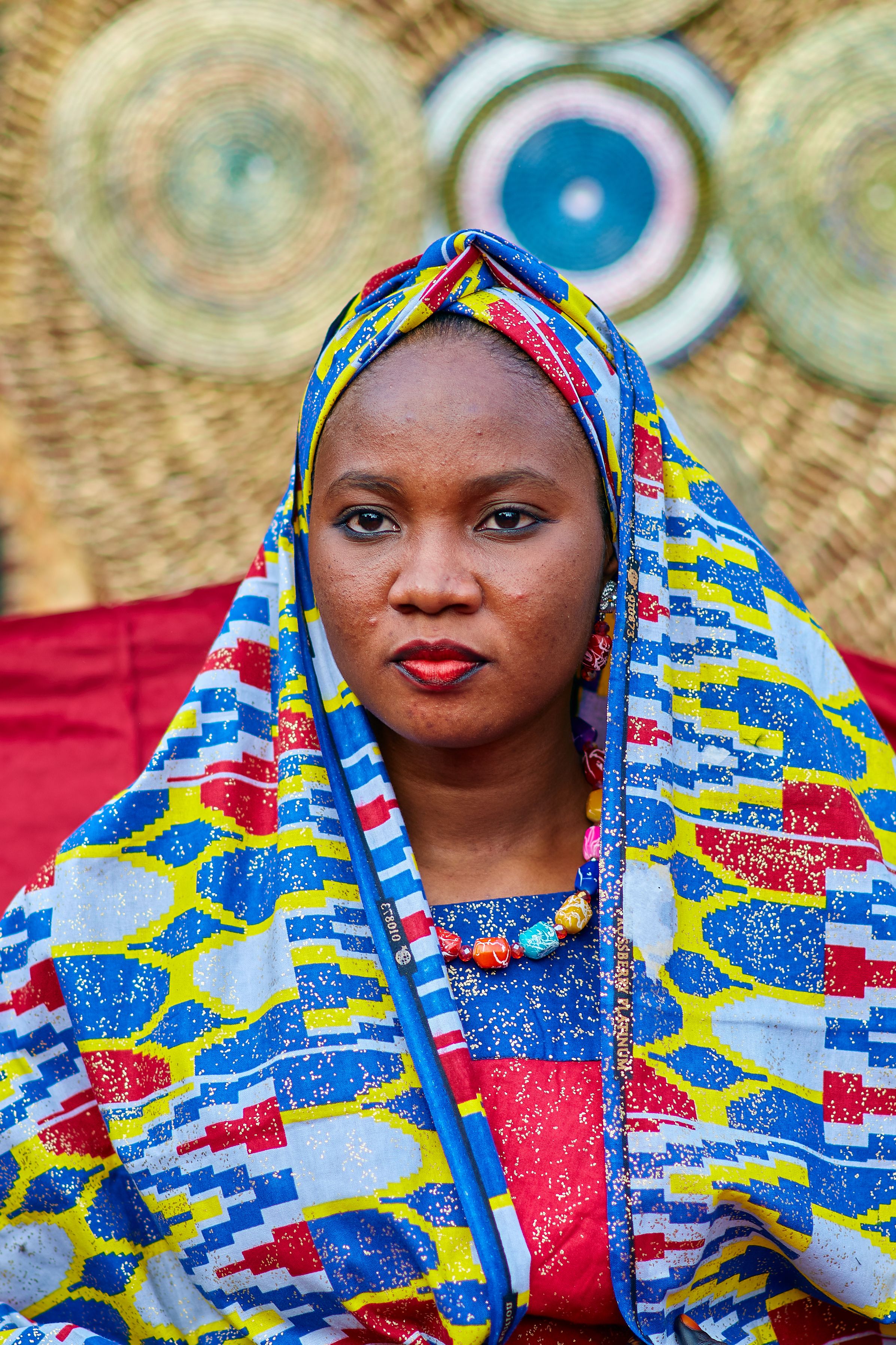 Colorful Traditional African Attire Portrait · Free Stock Photo