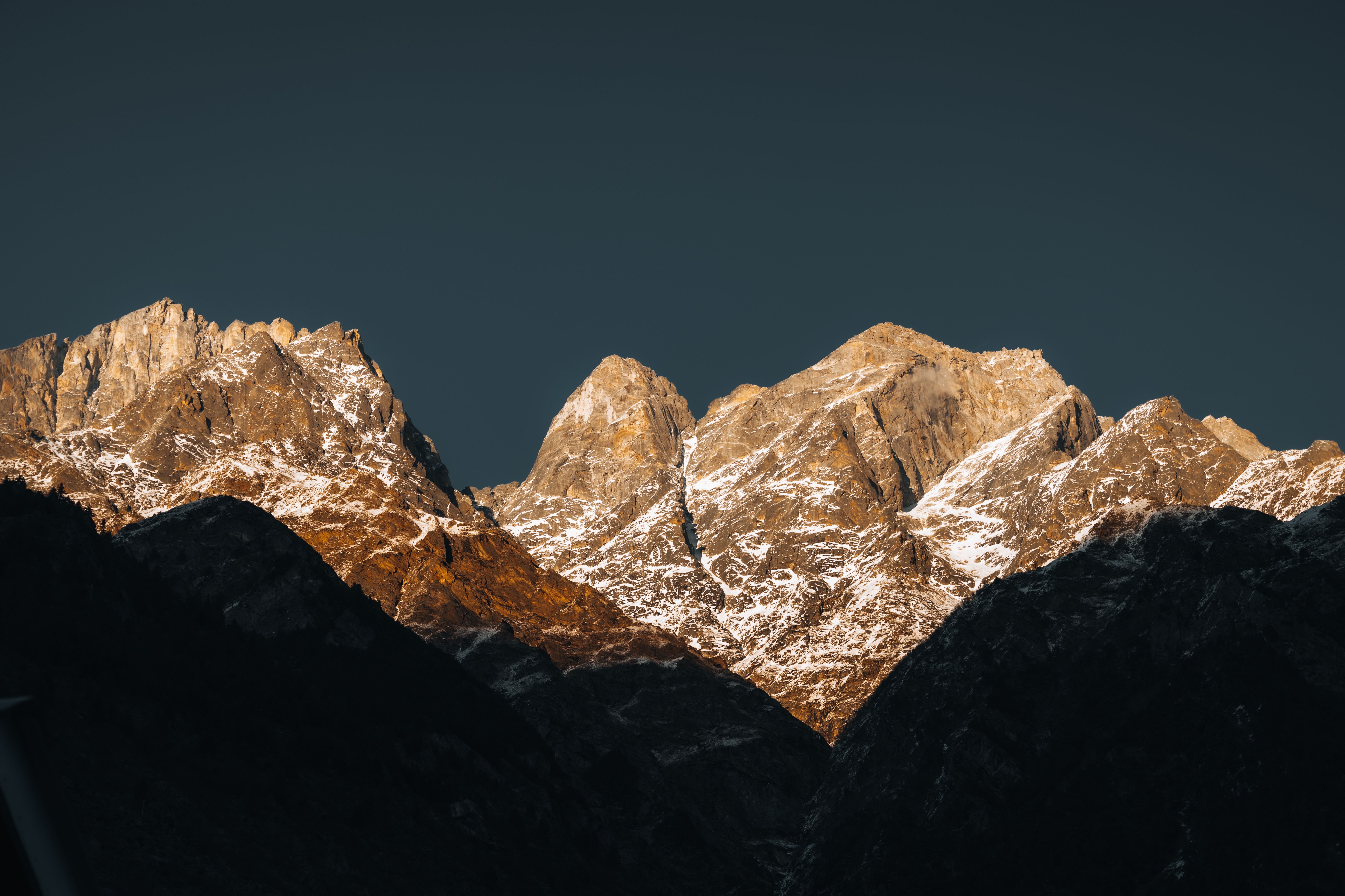 Majestic Himalayan Mountain Peaks at Sunrise · Free Stock Photo