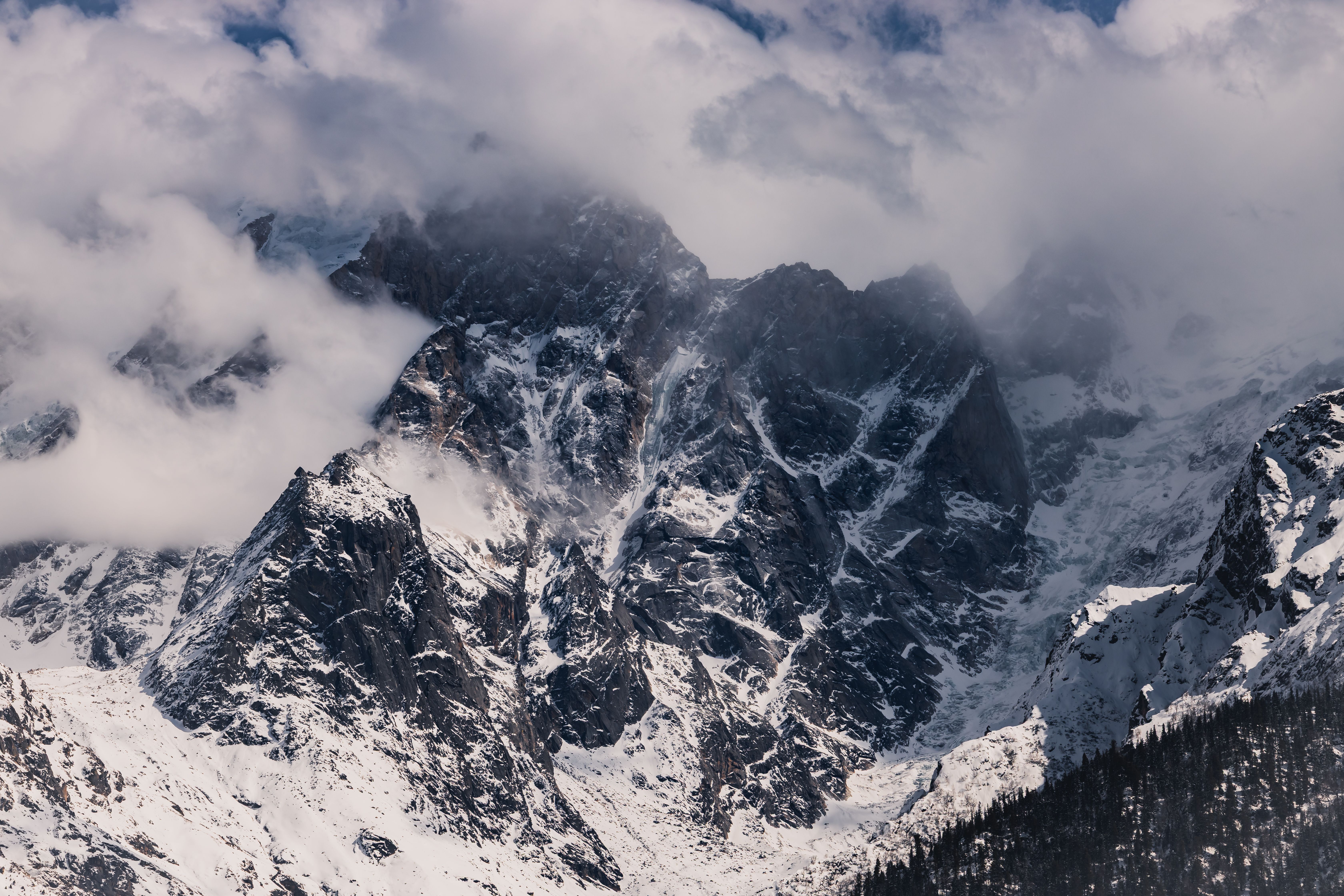 Majestic Himalayan Peaks Covered in Snow · Free Stock Photo