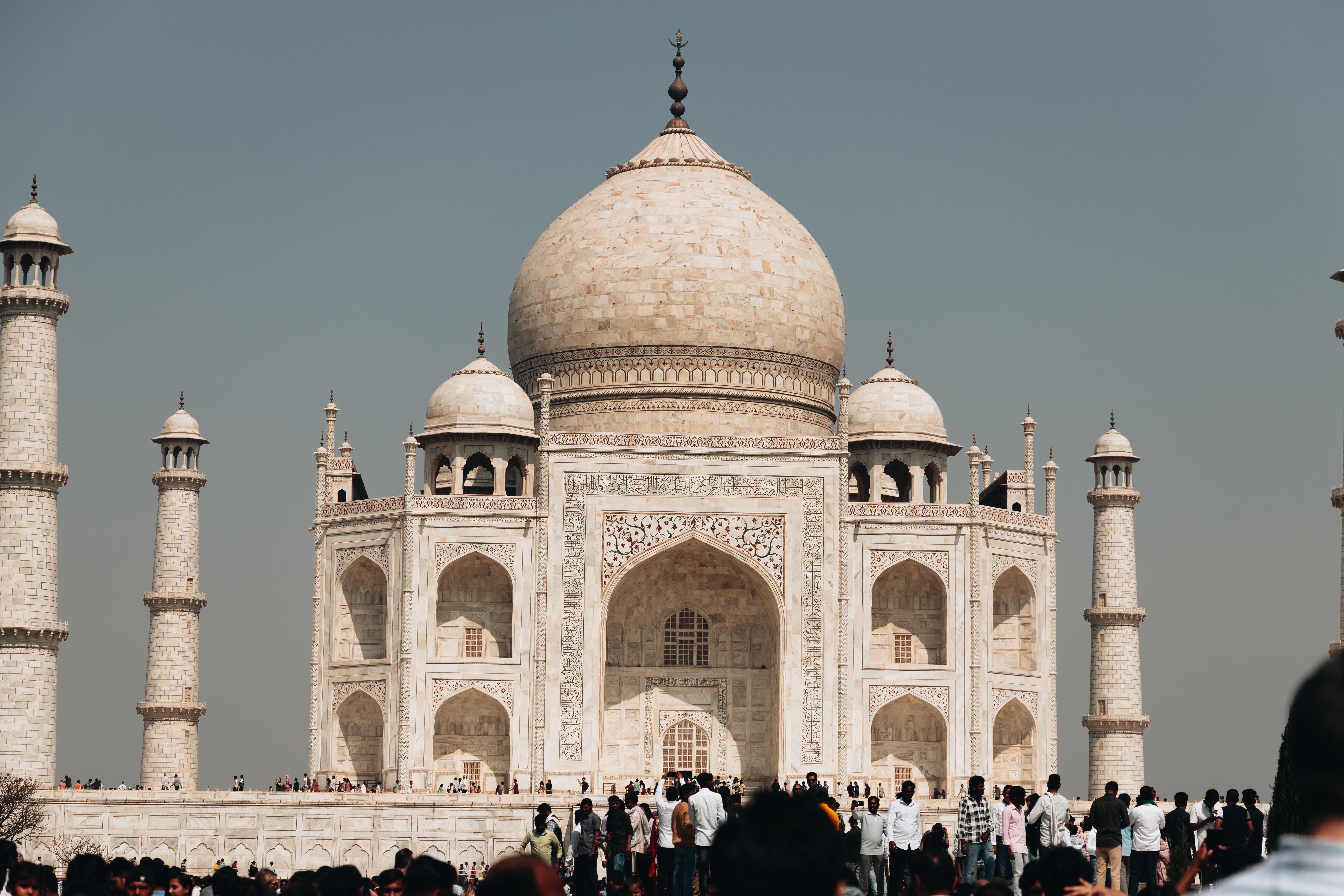 Iconic View of the Taj Mahal at Daytime · Free Stock Photo