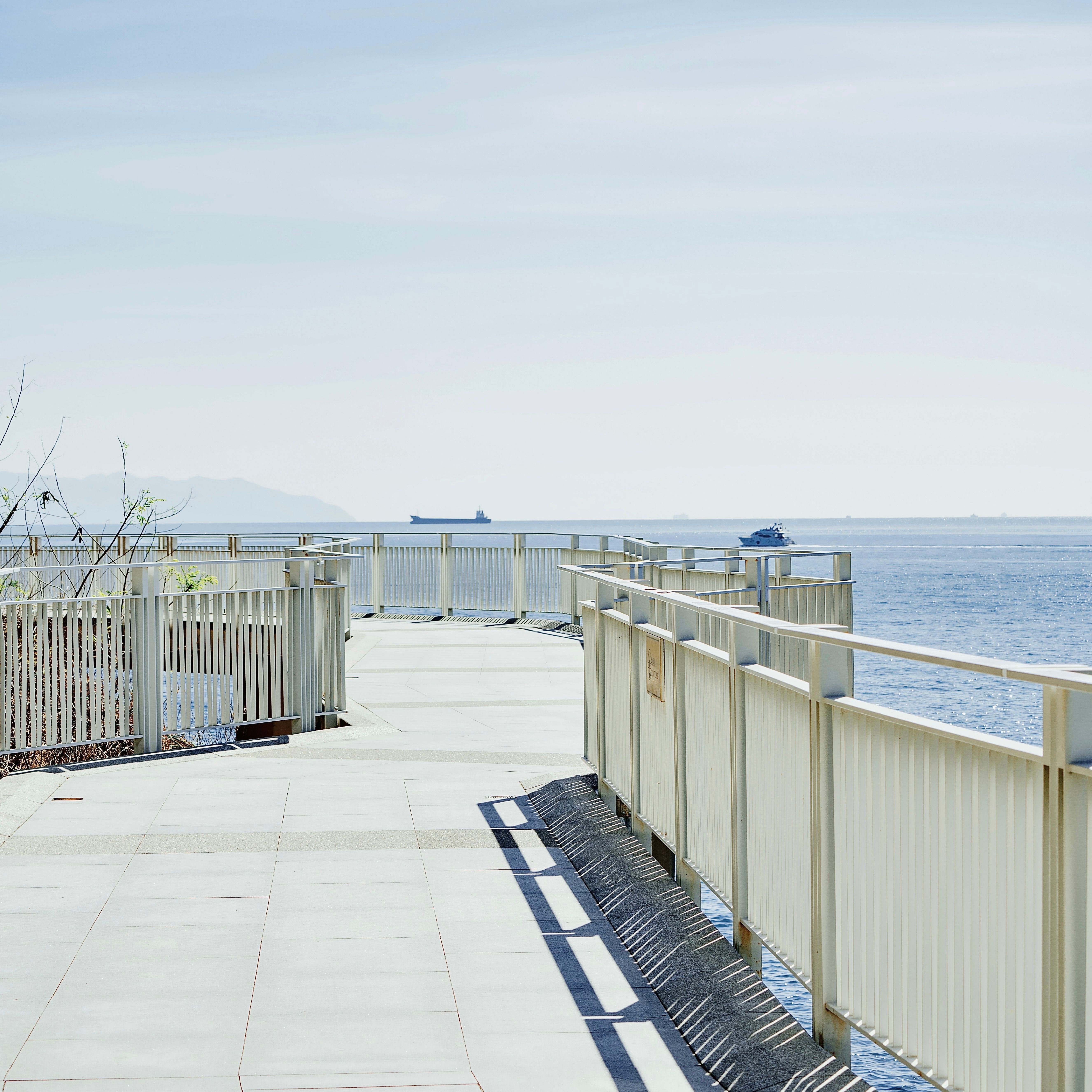 Scenic Seaside Walkway Overlooking Calm Ocean · Free Stock Photo