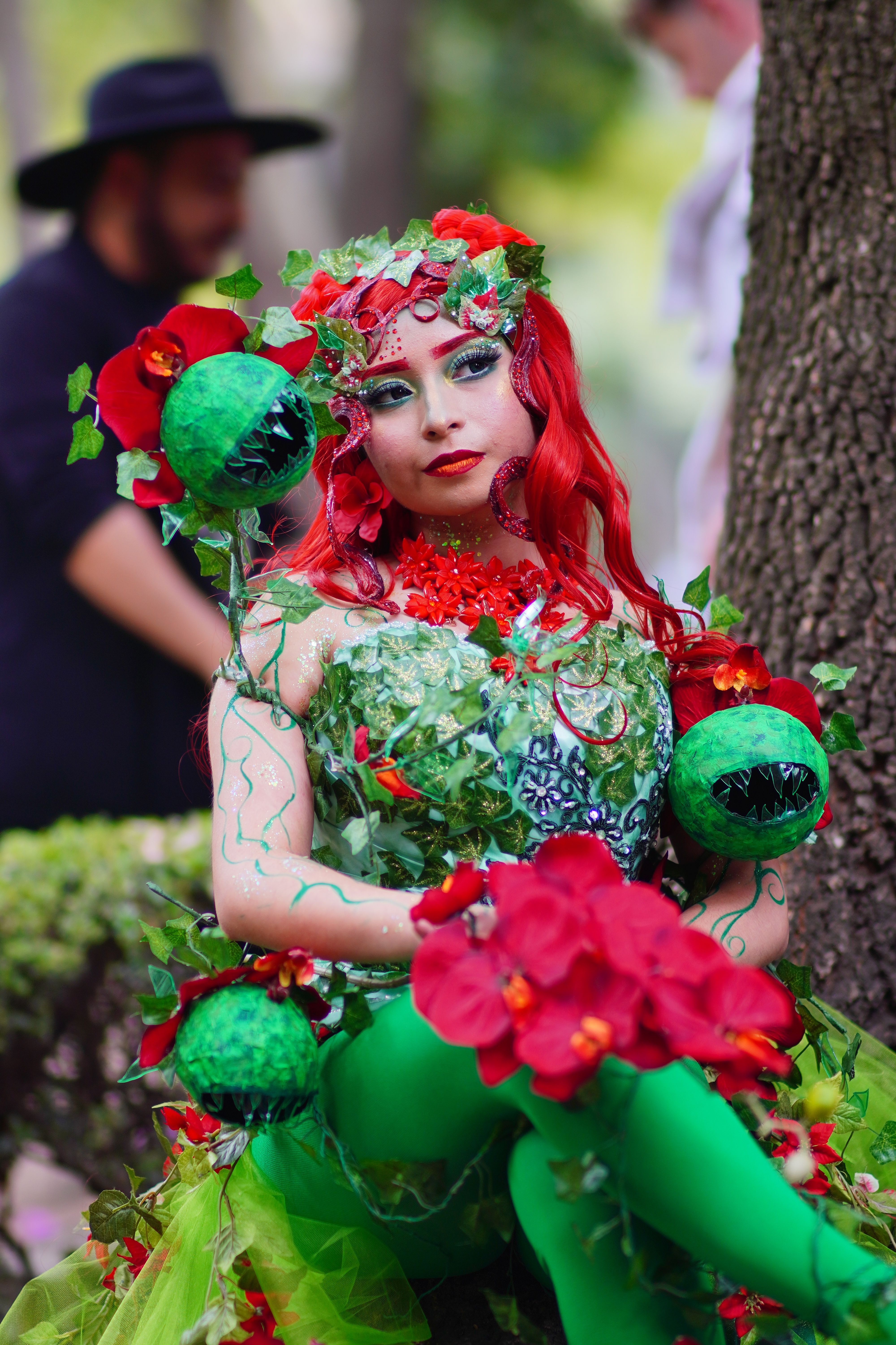 Colorful Garden-Themed Costume Portrait Outdoors · Free Stock Photo
