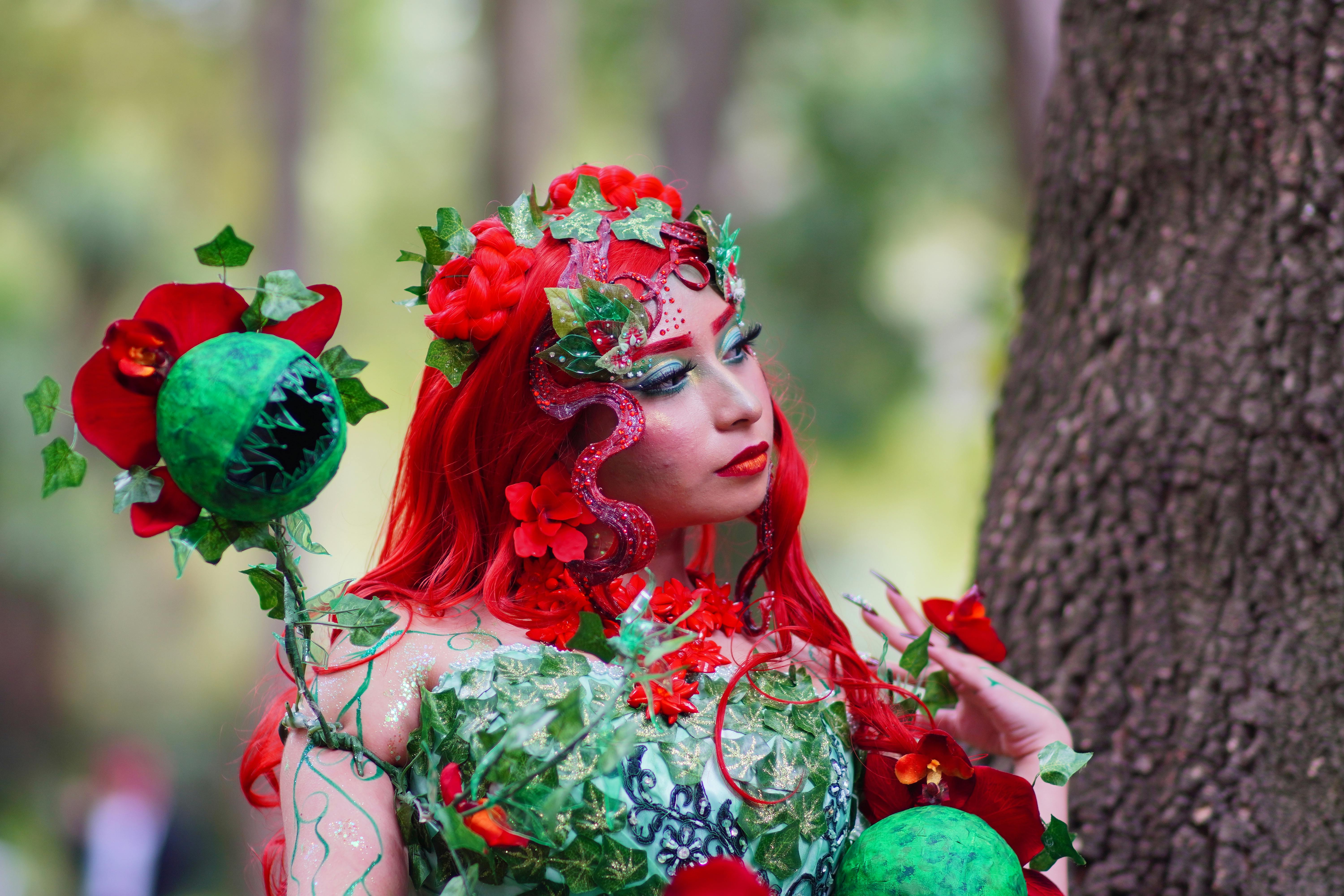 Mystical Forest Cosplay of a Red-haired Enchantress · Free Stock Photo
