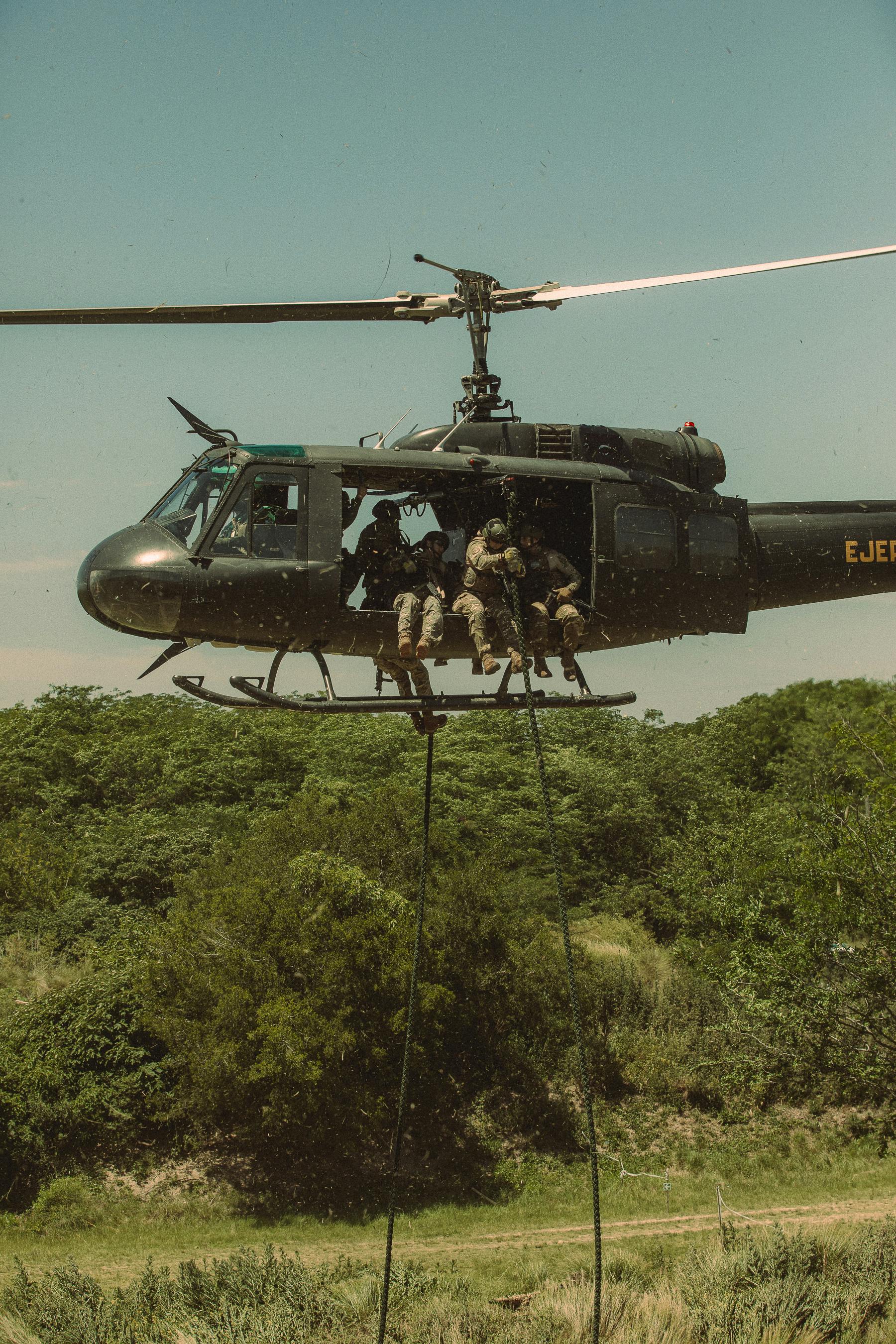 Tactical Military Helicopter Training in Argentina · Free Stock Photo