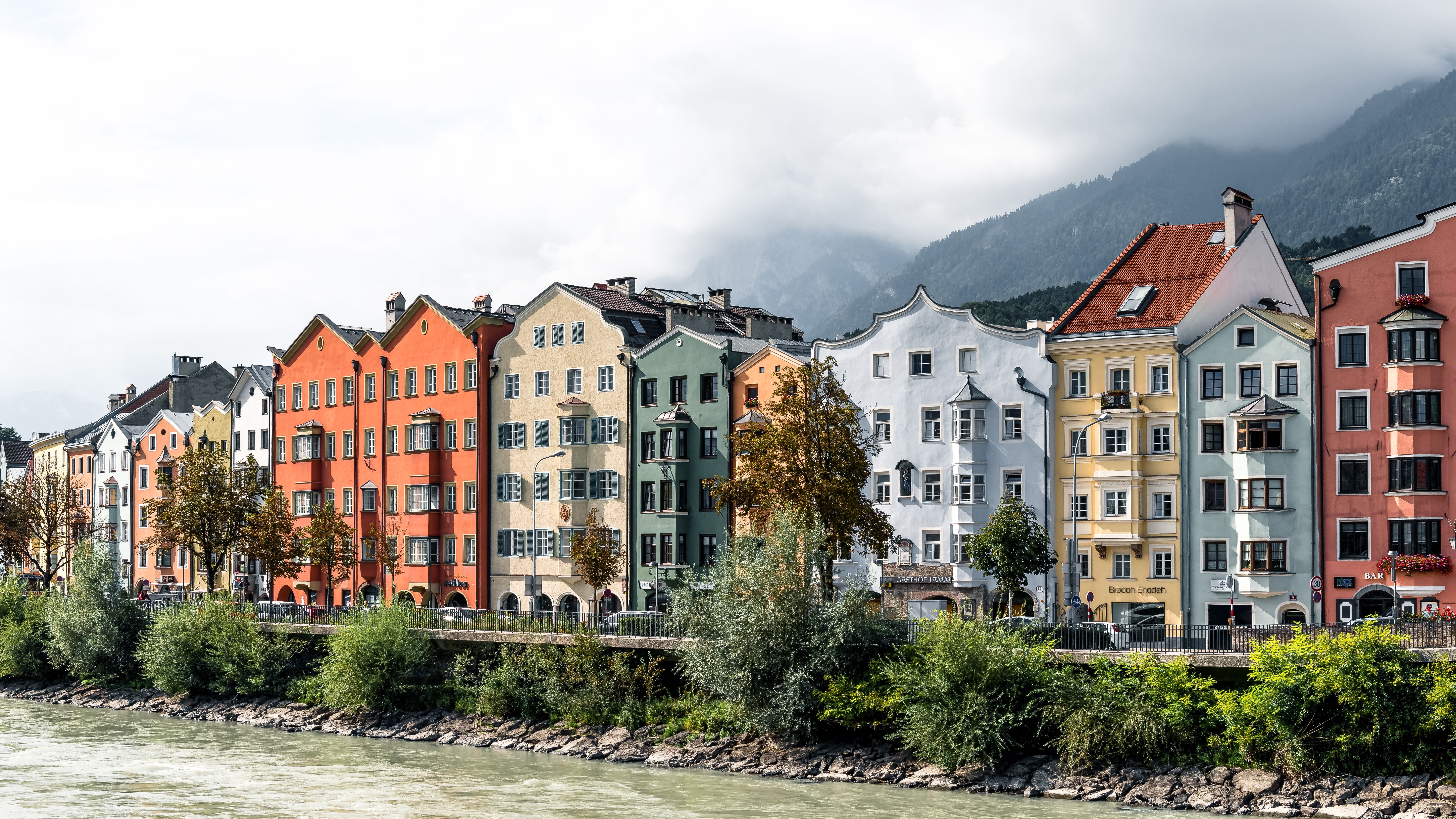 Colorful Buildings in Innsbruck's Historic Center · Free Stock Photo