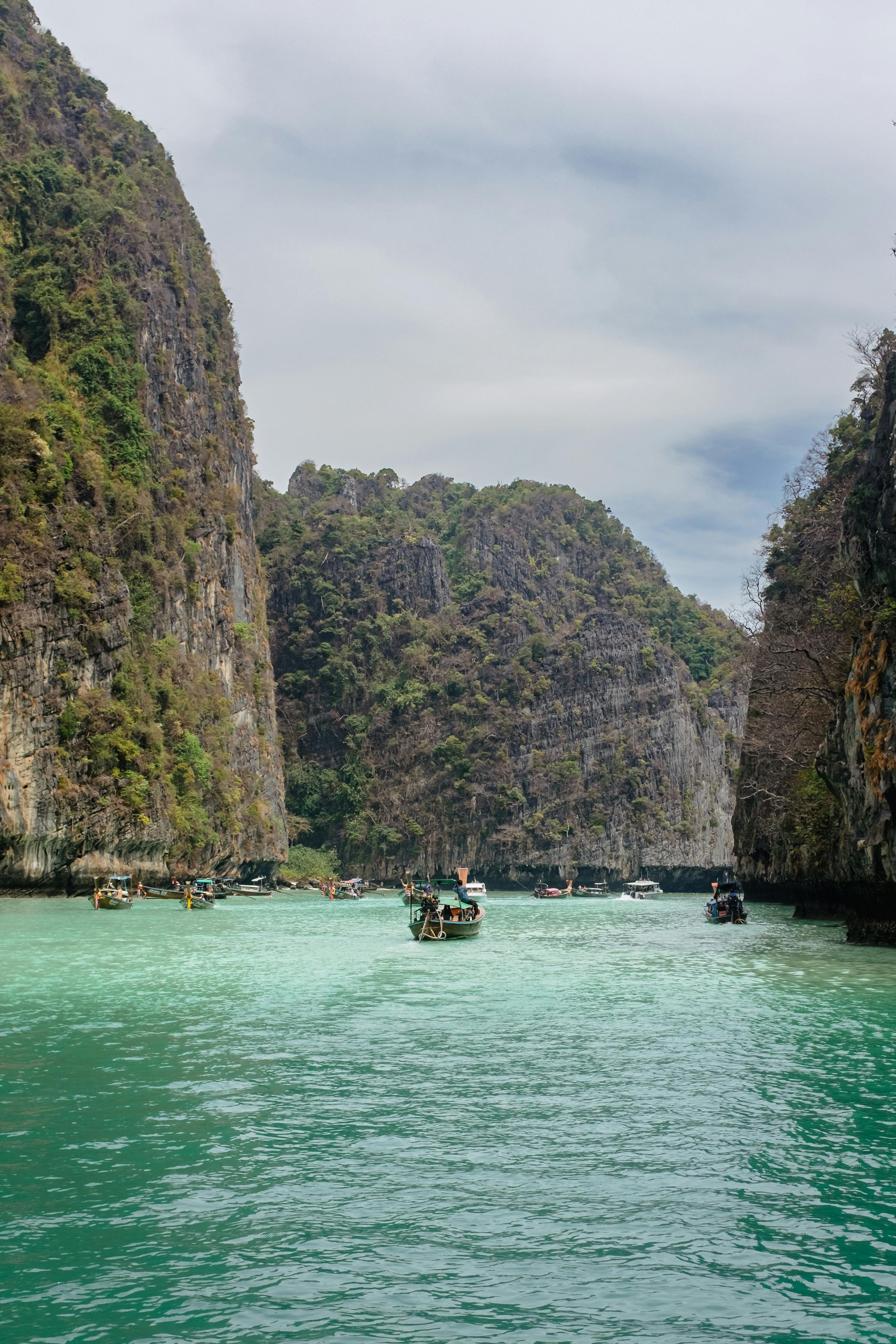 Scenic View of Limestone Cliffs in Thailand · Free Stock Photo