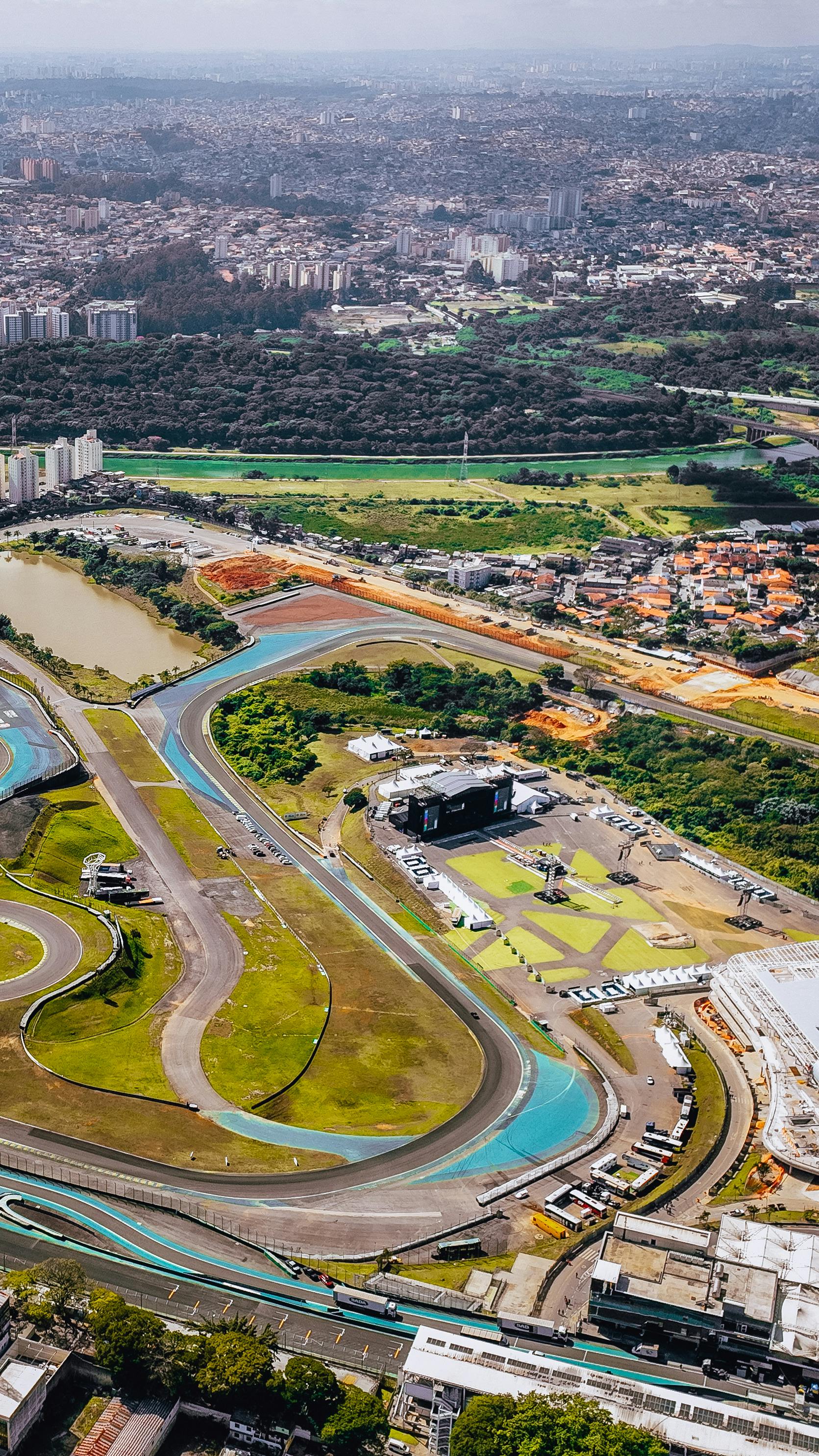 Aerial View of Interlagos Circuit, Brazil · Free Stock Photo
