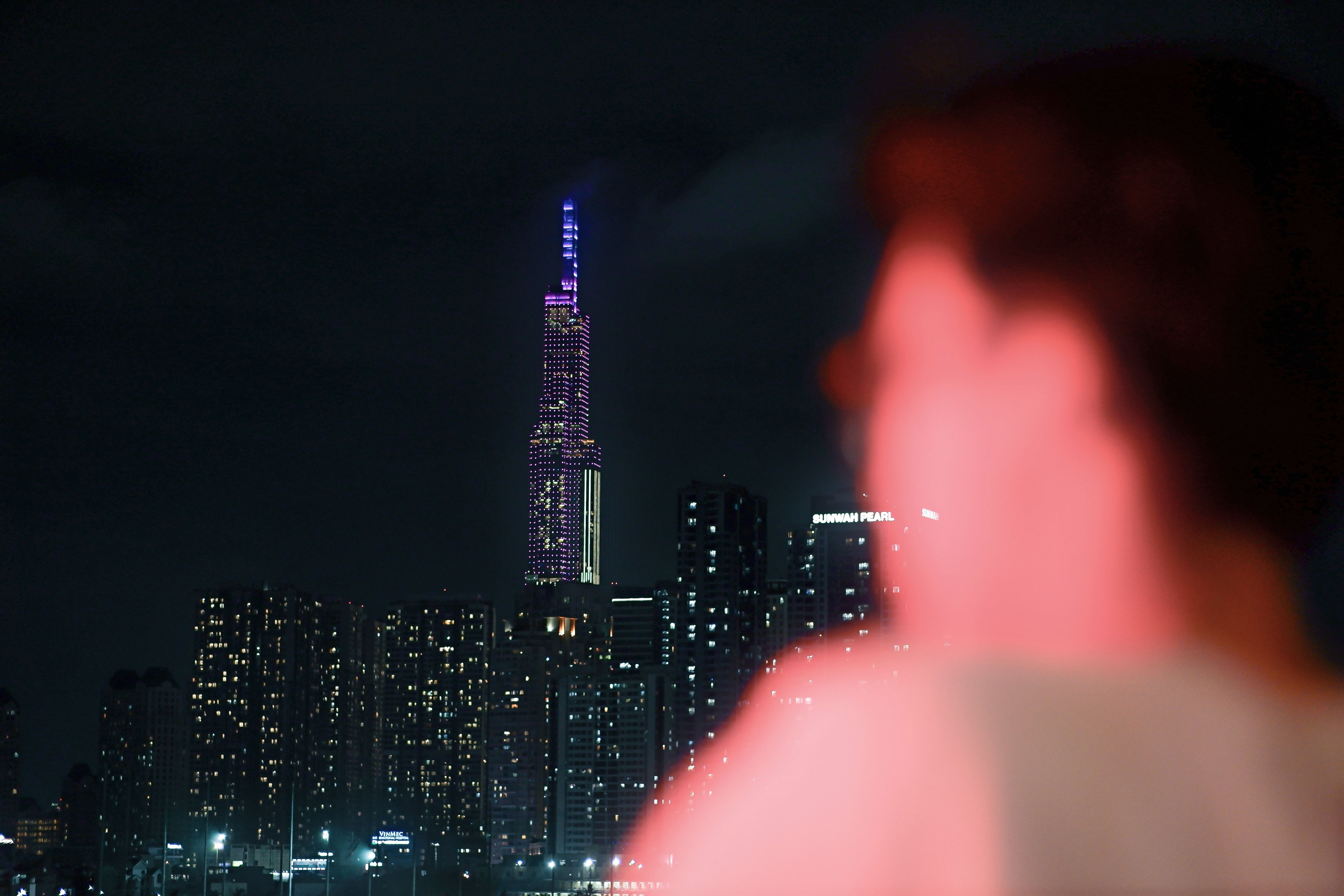 Night View of Landmark 81 in Ho Chi Minh City · Free Stock Photo