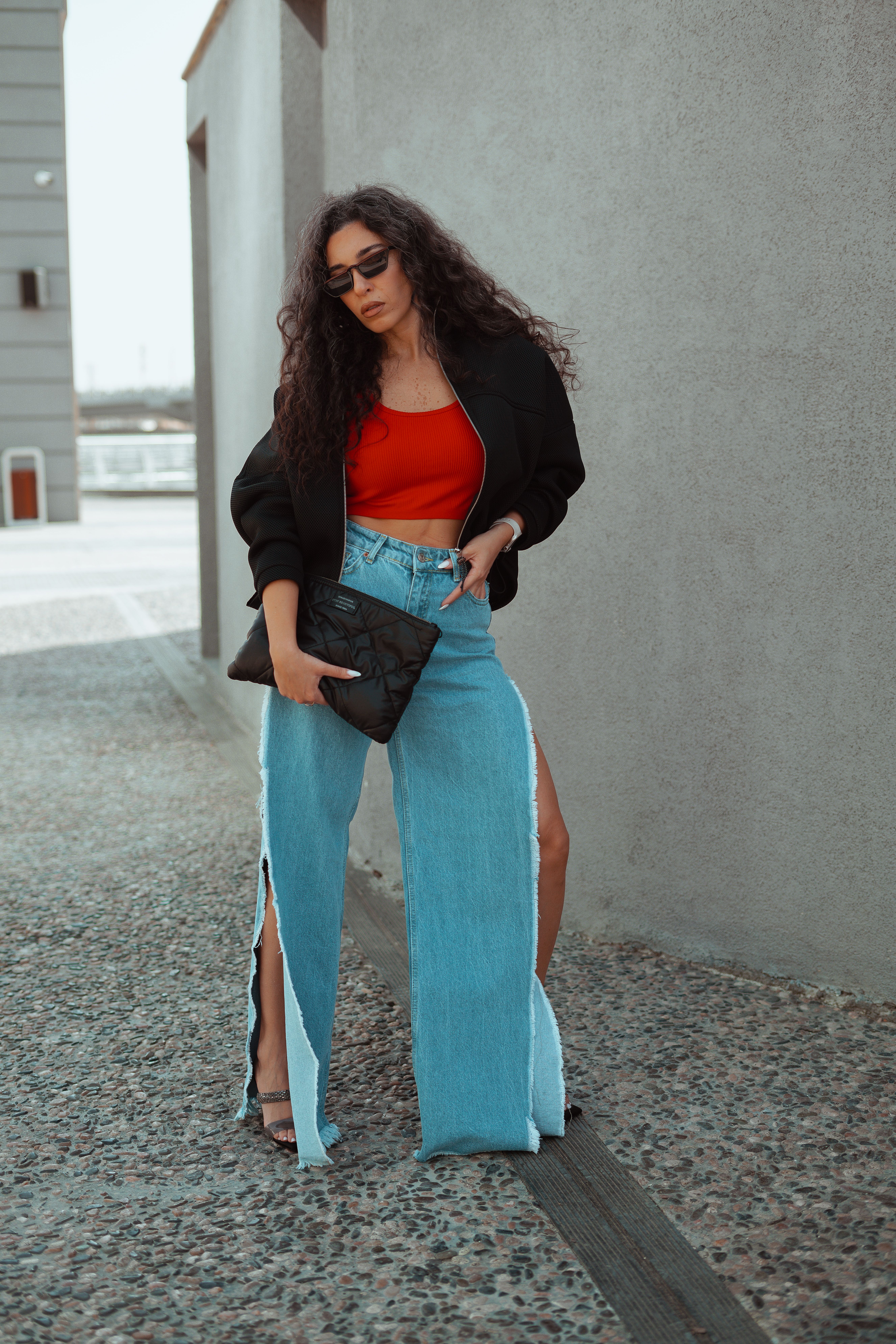 Trendy Woman in Outdoor Urban Fashion Style · Free Stock Photo