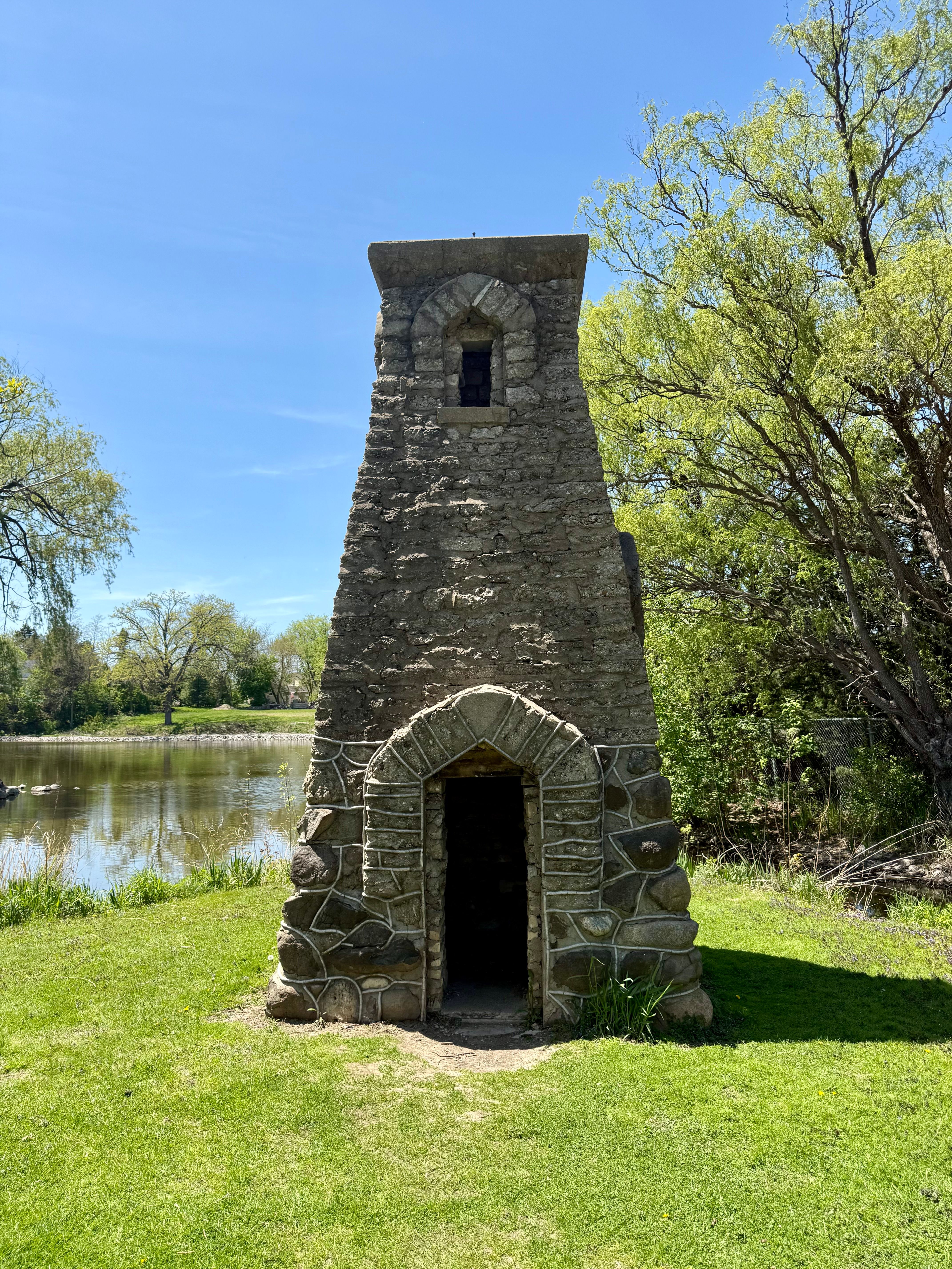 Historic Stone Tower by Riverside in Watertown · Free Stock Photo