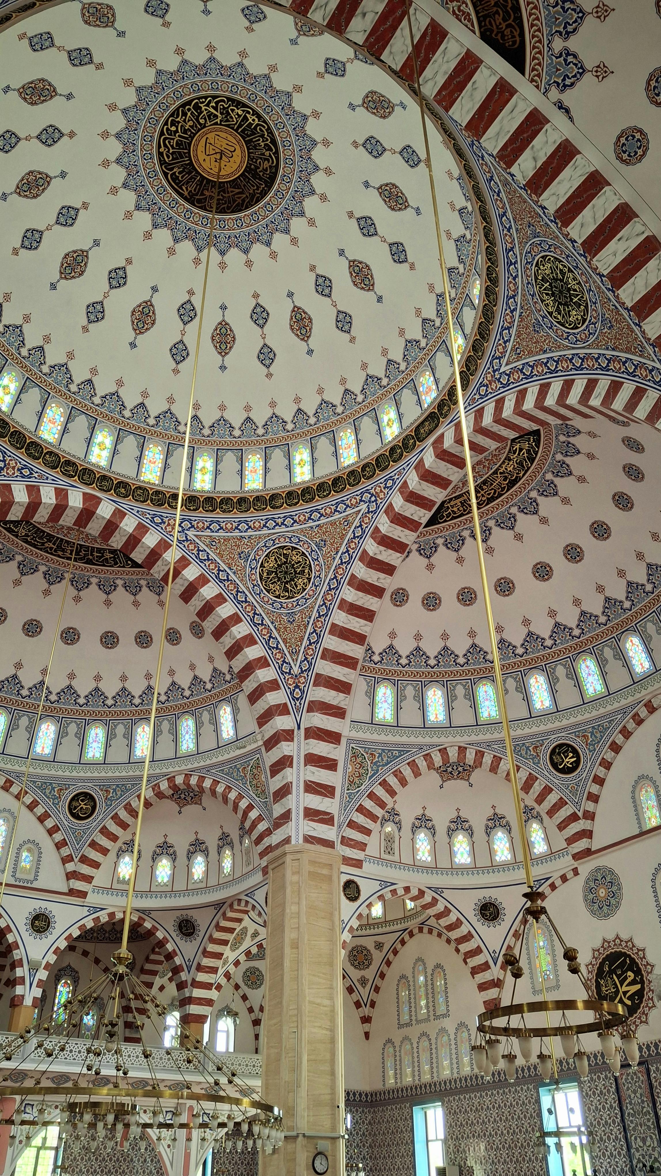 Ornate Interior of Historical Mosque with Domed Ceiling · Free Stock Photo