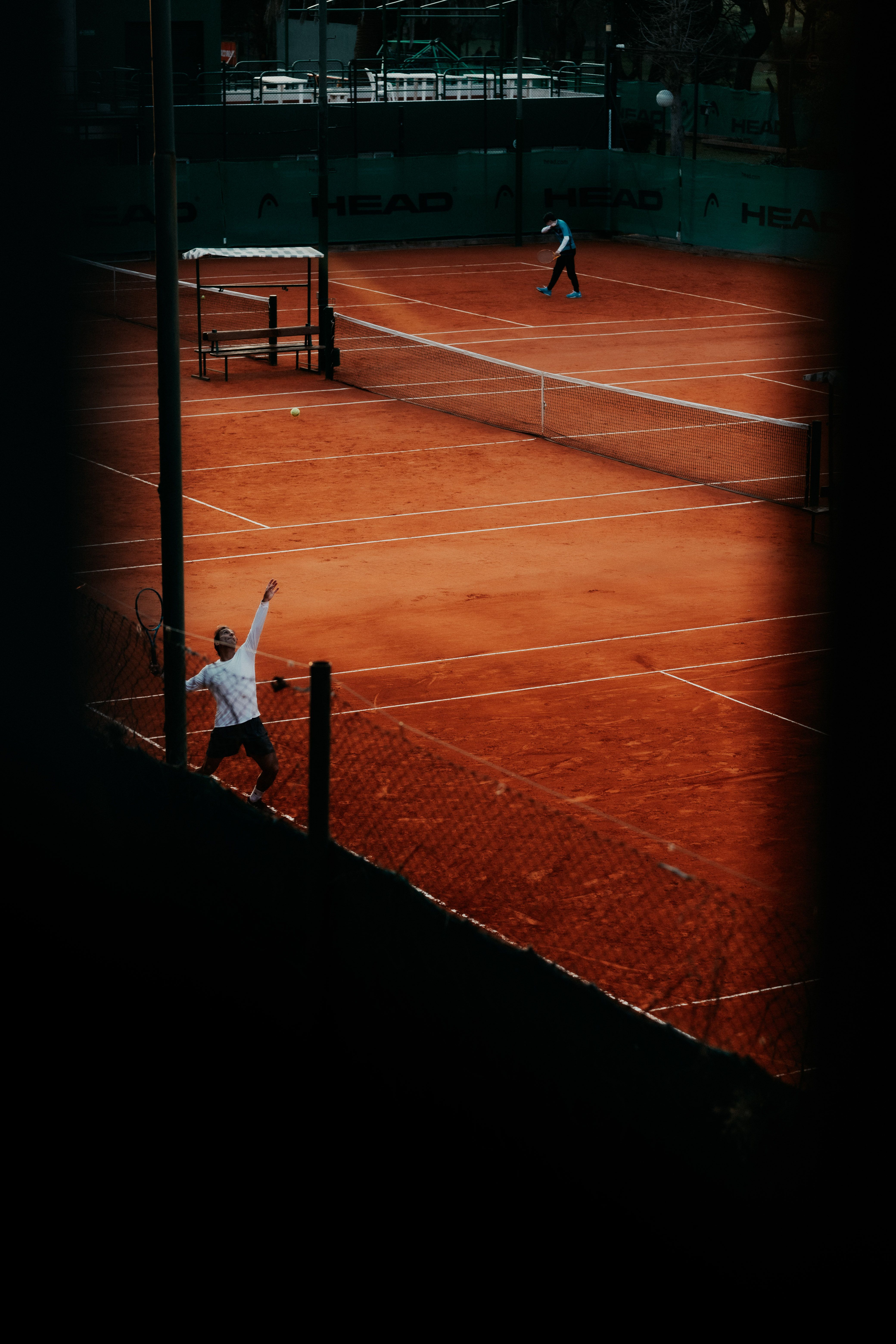 Top View of Tennis Court · Free Stock Photo