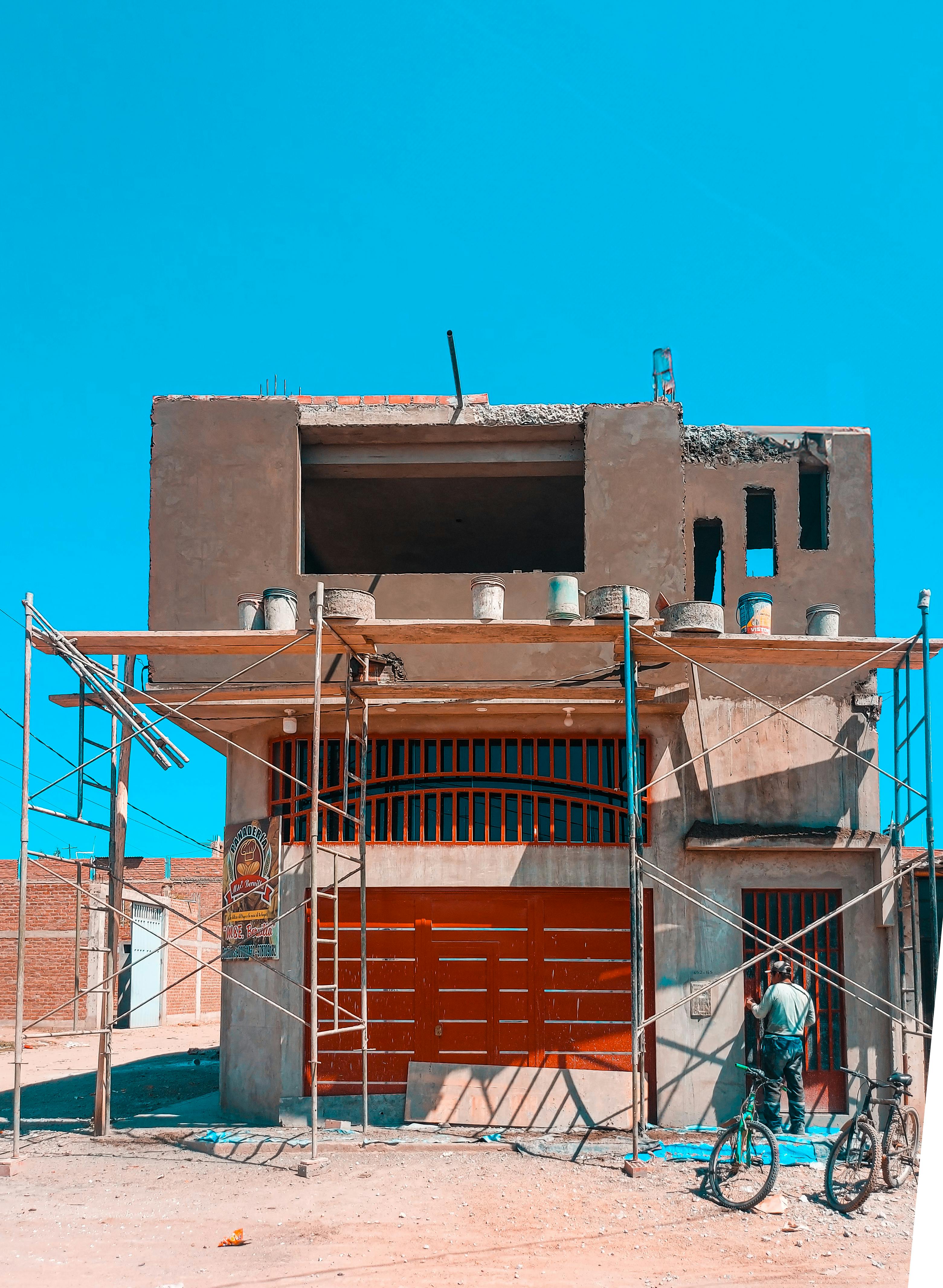 Construction Scene in Ferreñafe, Peru · Free Stock Photo