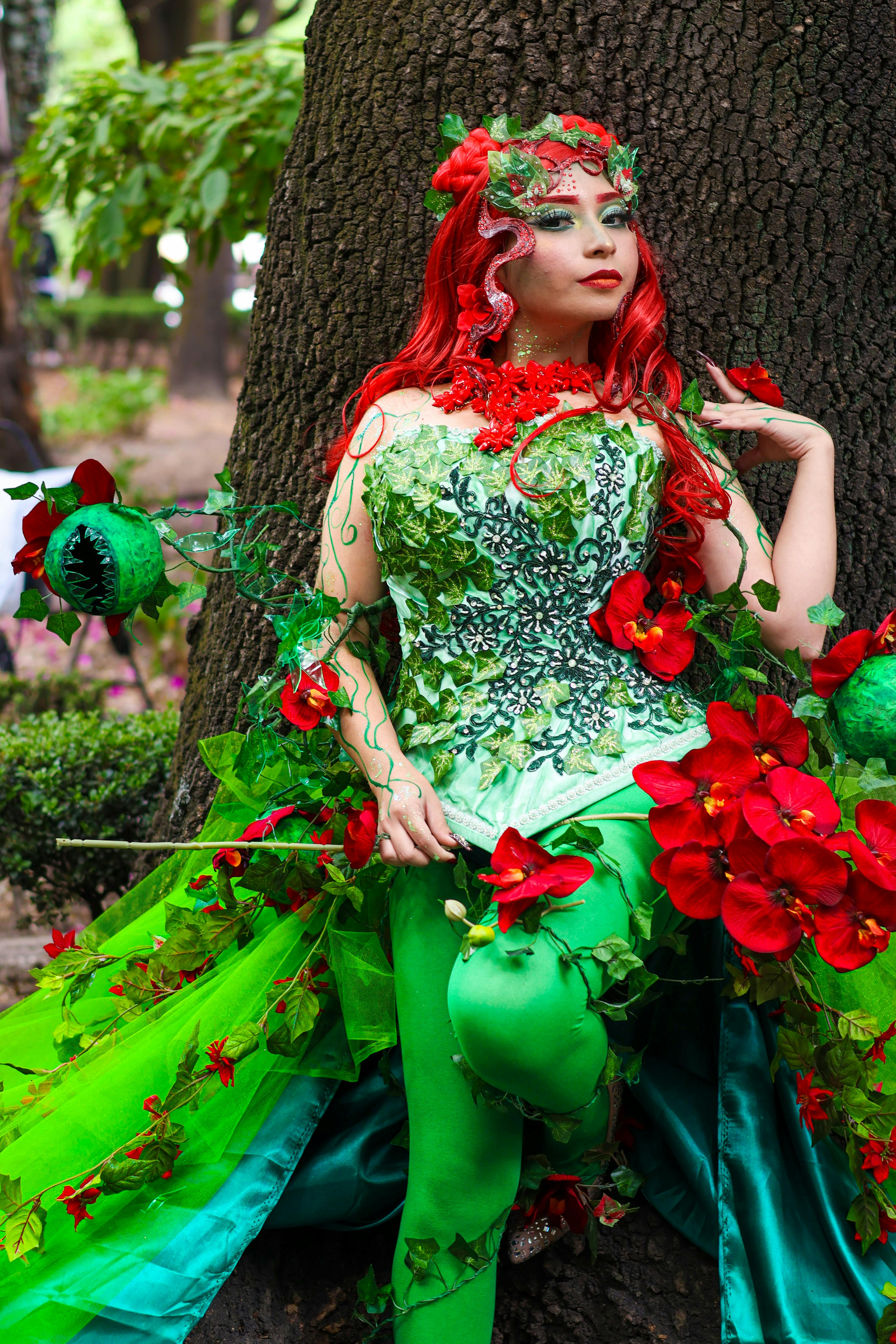 Enchanting Forest-Themed Cosplay Portrait · Free Stock Photo