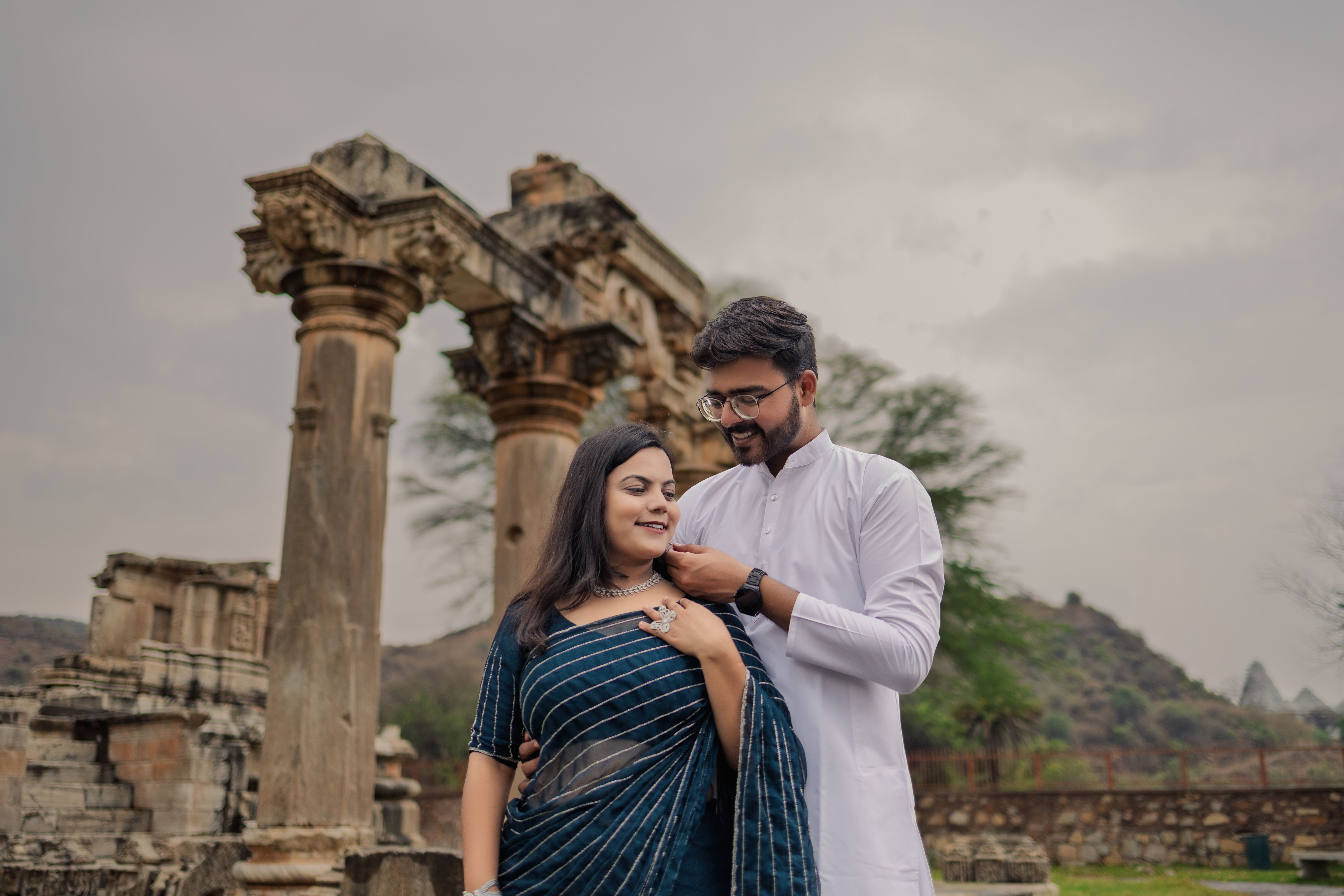 Romantic Couple at Ancient Ruins · Free Stock Photo