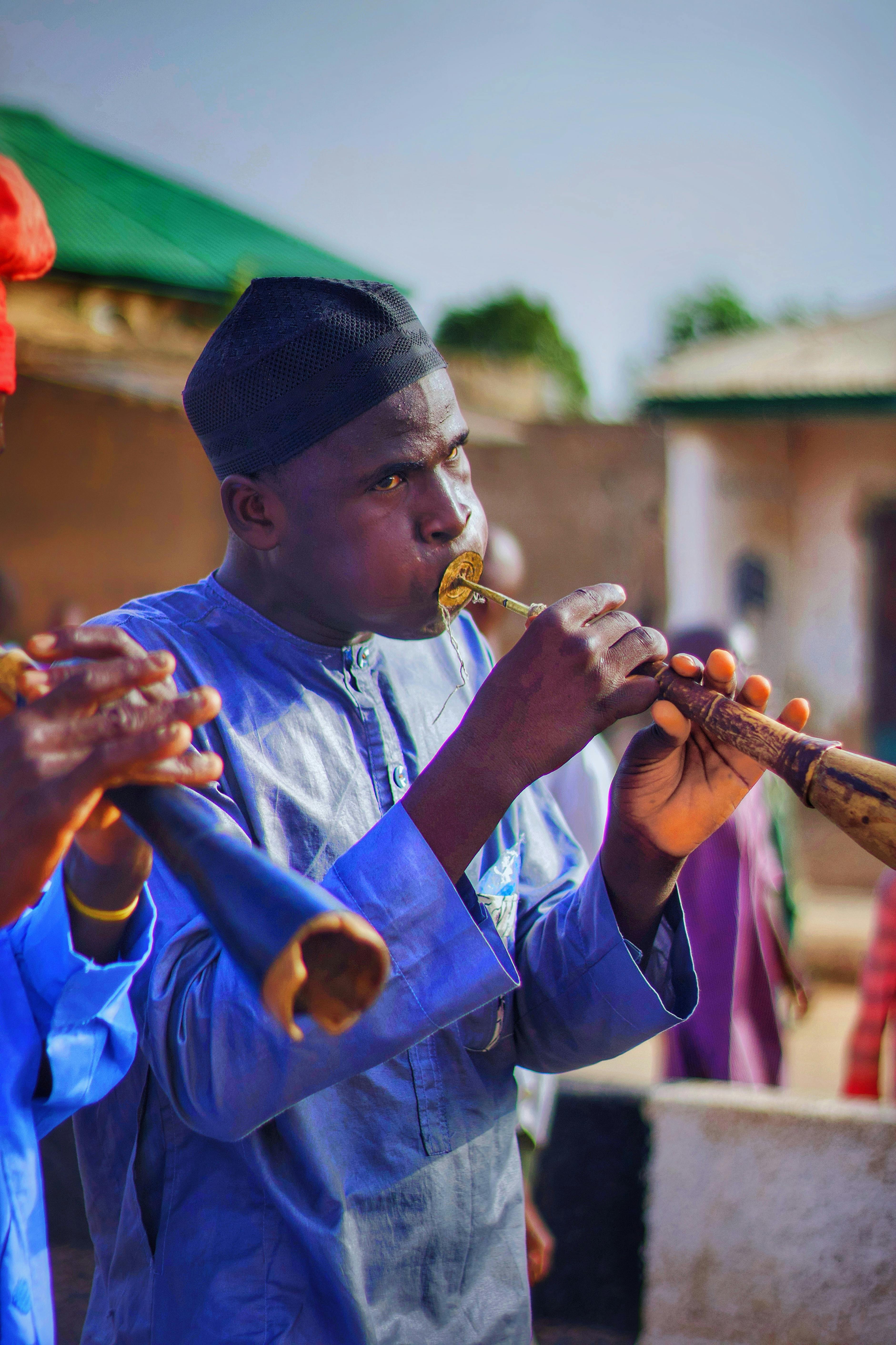 Traditional Music Performance with Woodwind Instrument · Free Stock Photo